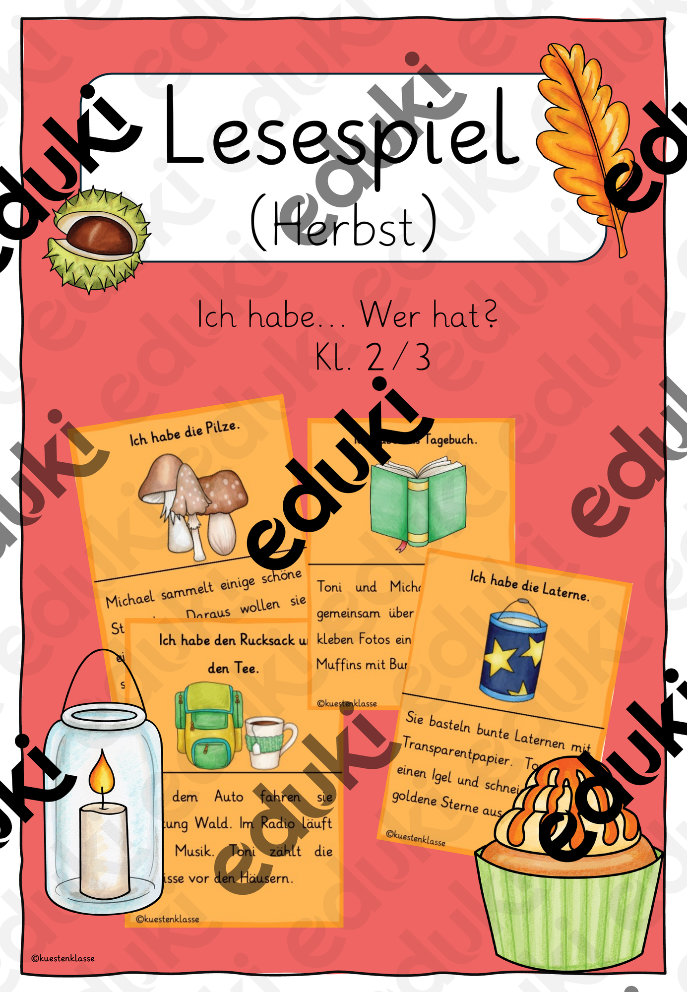 Lesespiel (Herbst) Ich habe...Wer hat? – Unterrichtsmaterial im Fach ...