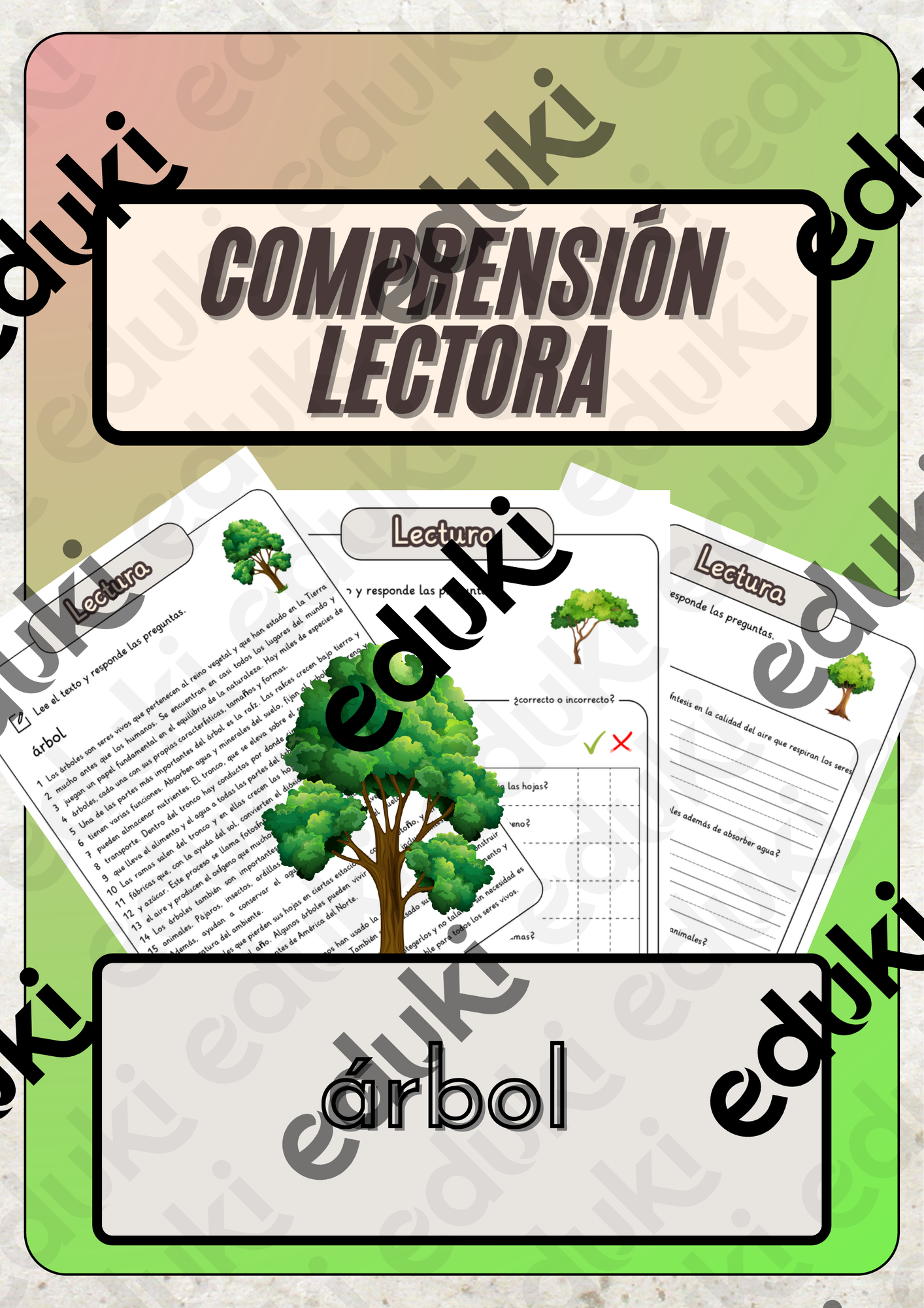 Comprensión lectora – árbol + soluciones - material de la siguiente ...