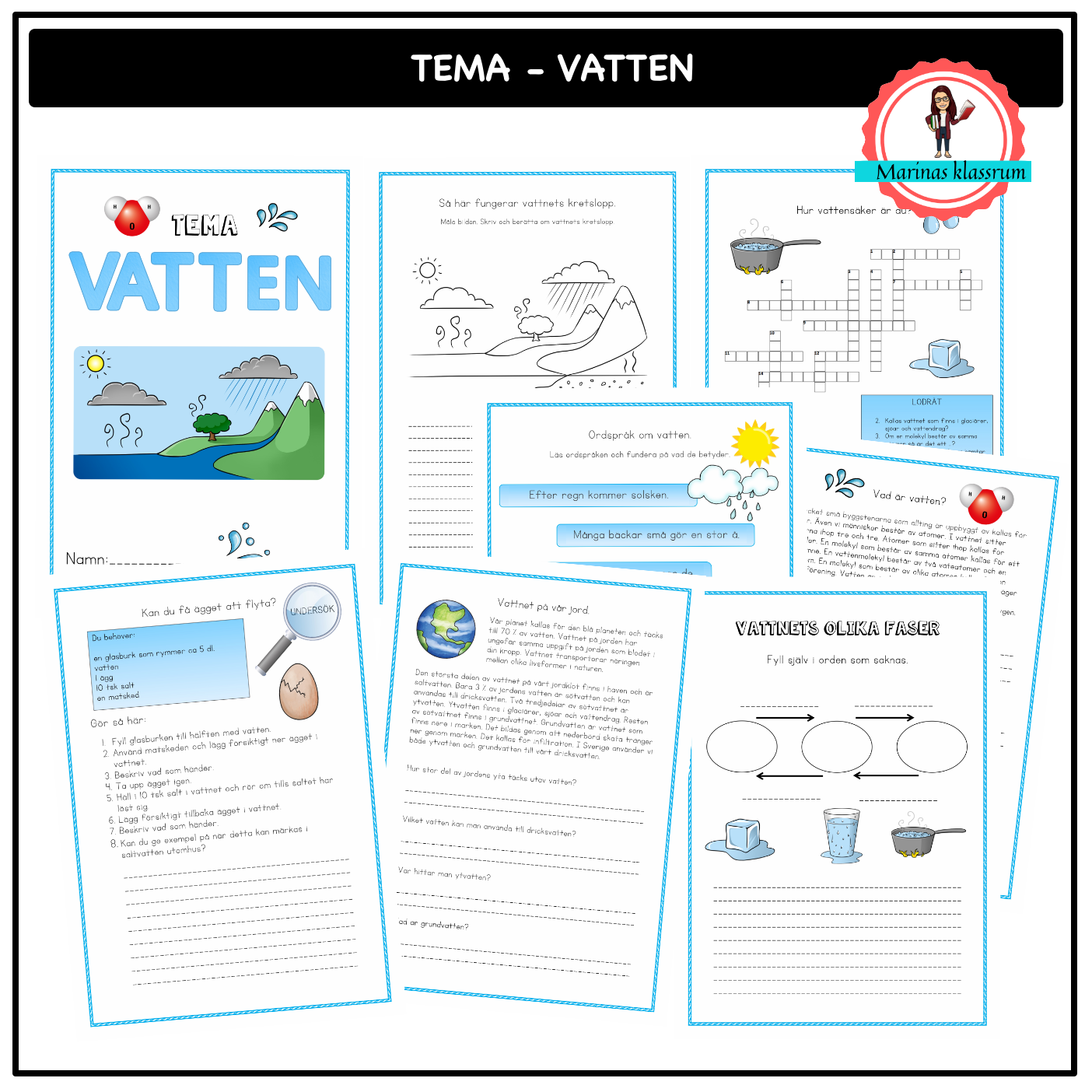 Tema vatten – material i ämnet NO