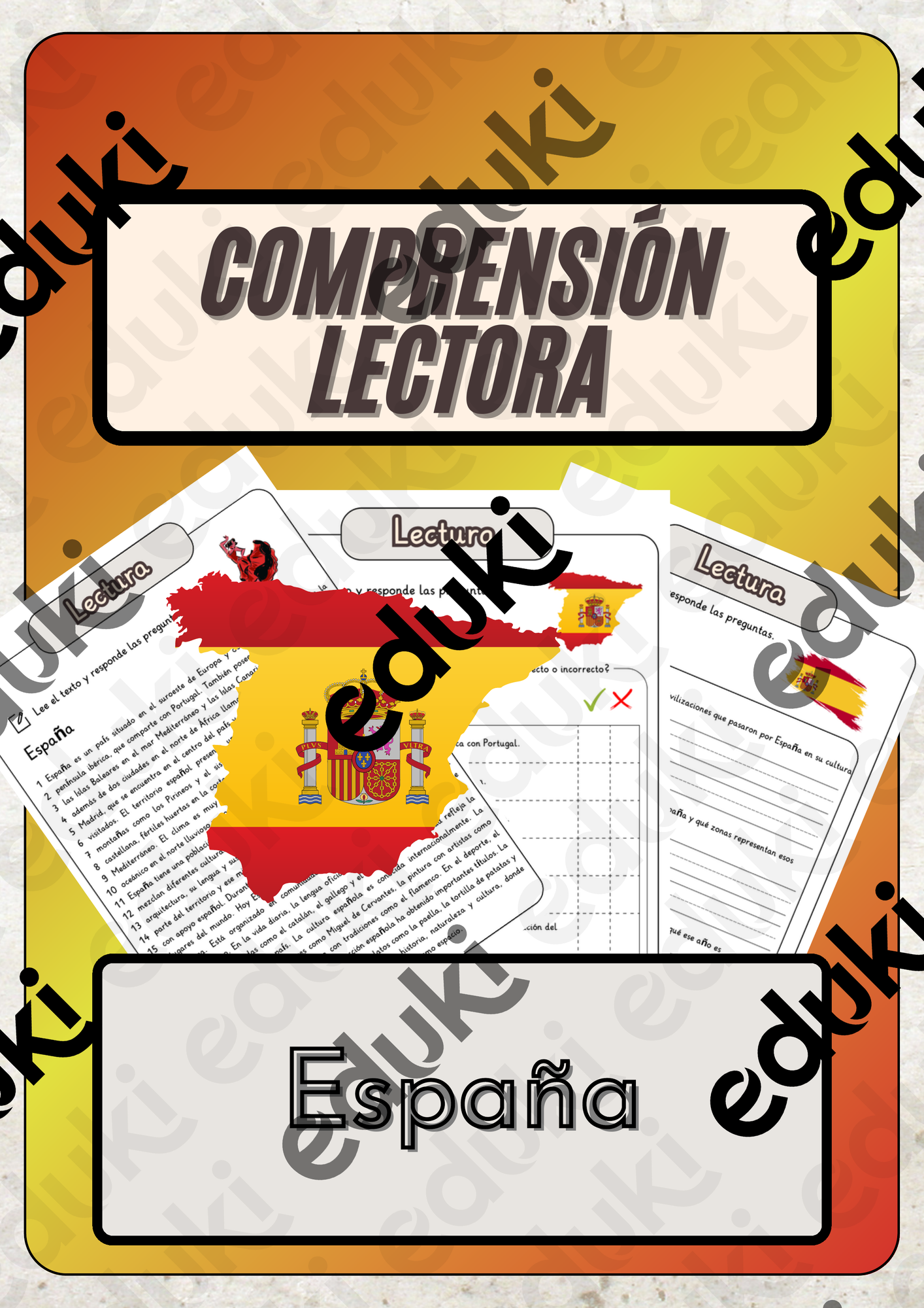 Comprensión lectora – España + soluciones - material de la siguiente ...