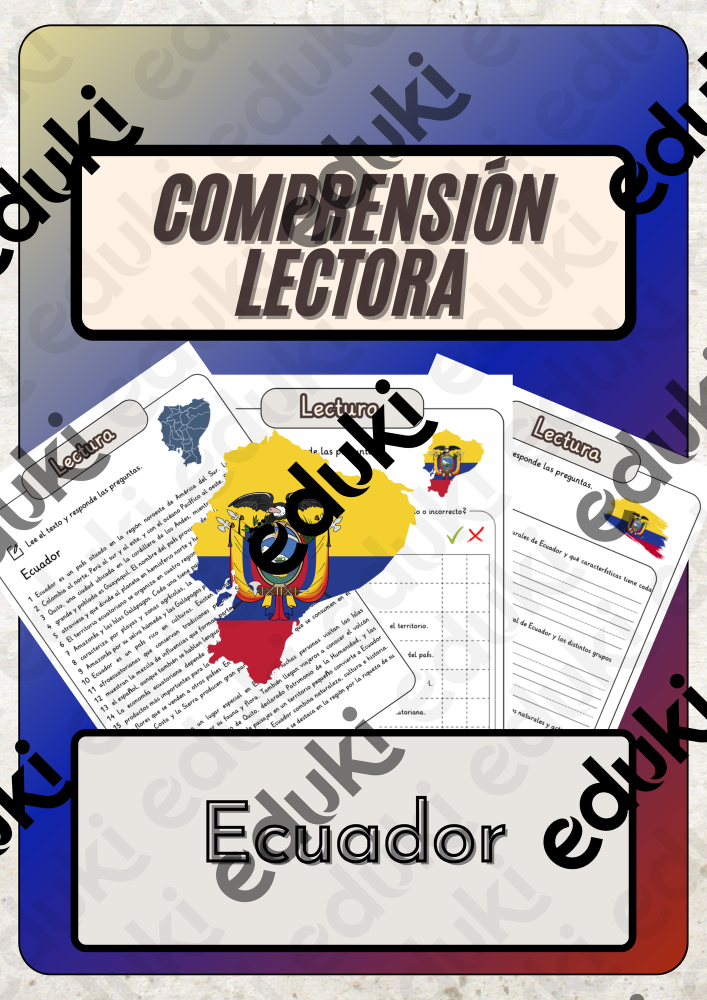 Comprensión lectora – Ecuador + soluciones - material de la siguiente ...