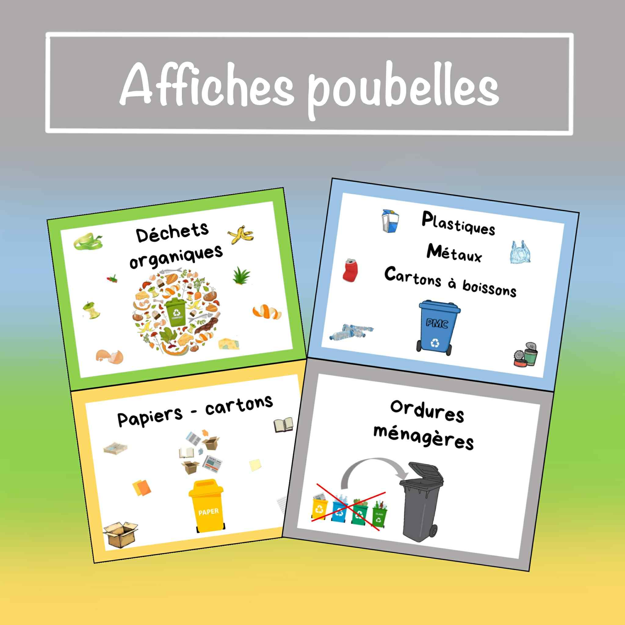 Affiches poubelles - Ressource pédagogique pour ton cours de Matériel ...