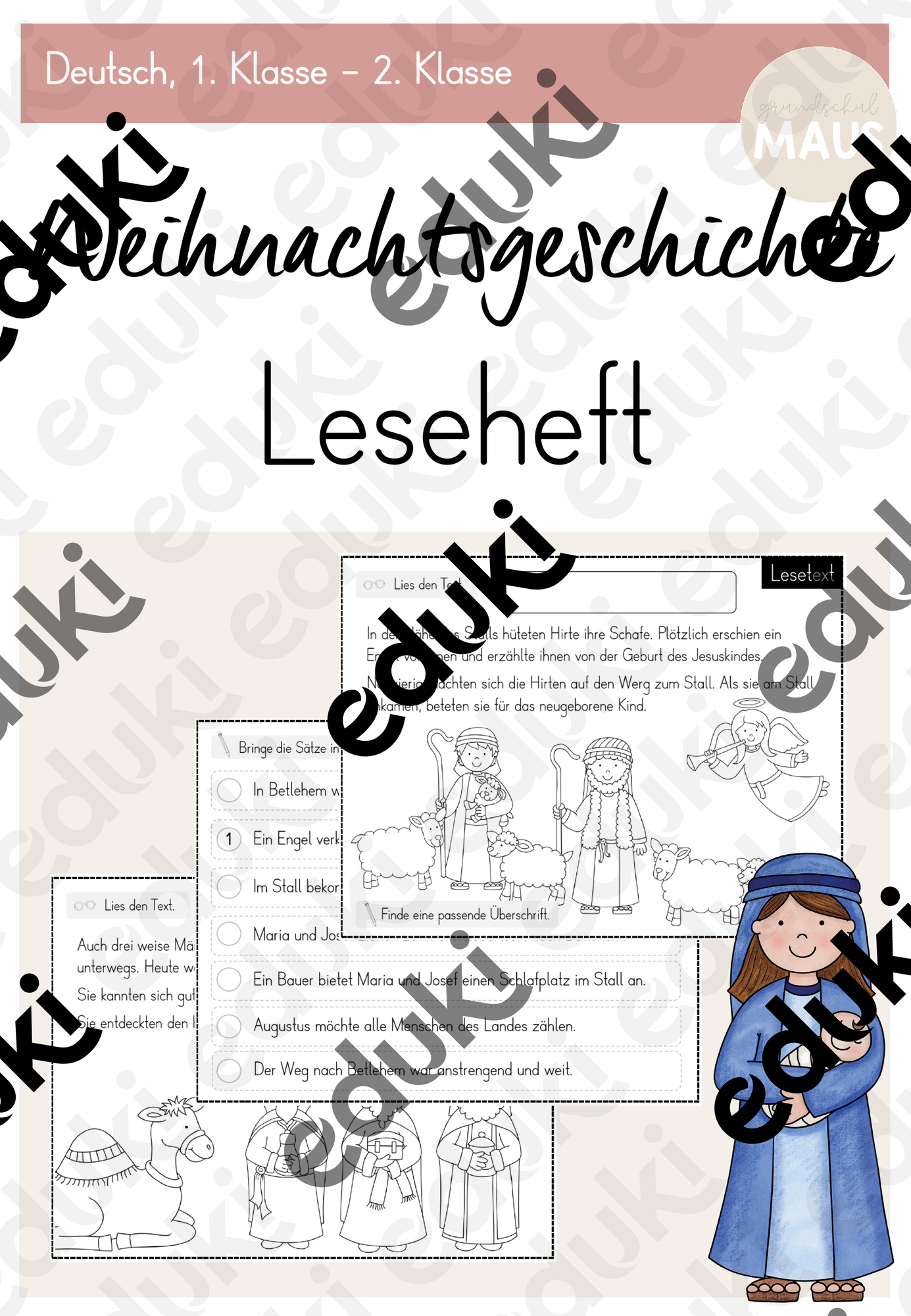 Leseheft "Weihnachtsgeschichte" – Unterrichtsmaterial in den Fächern ...