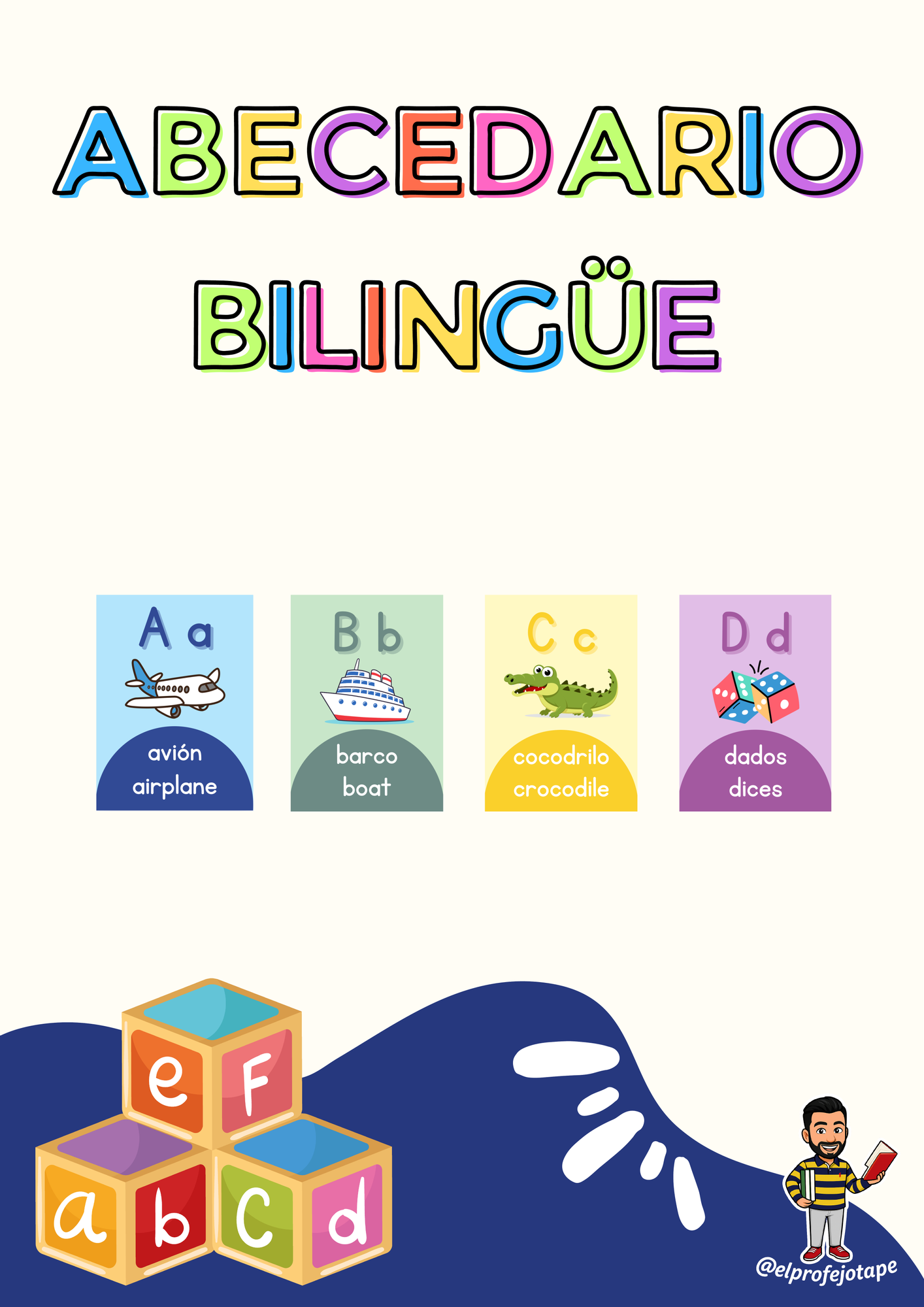 Abecedario bilingue para decorar la clase - material de la siguiente ...