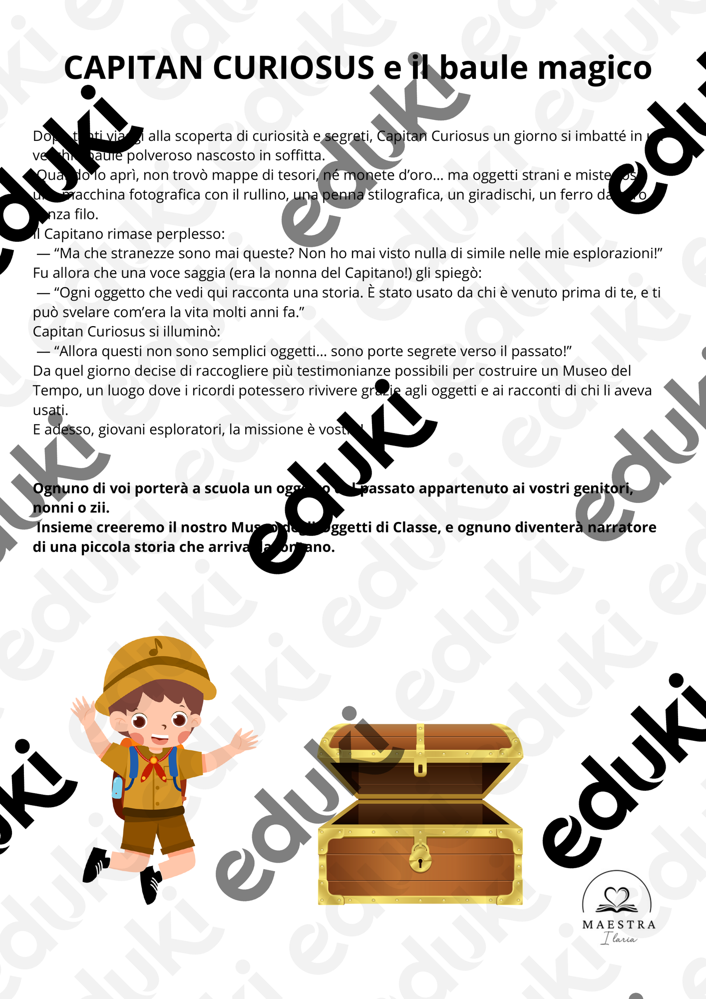 IL MUSEO DEL TEMPO con Capitan Curiosus - Materiale didattico per la ...