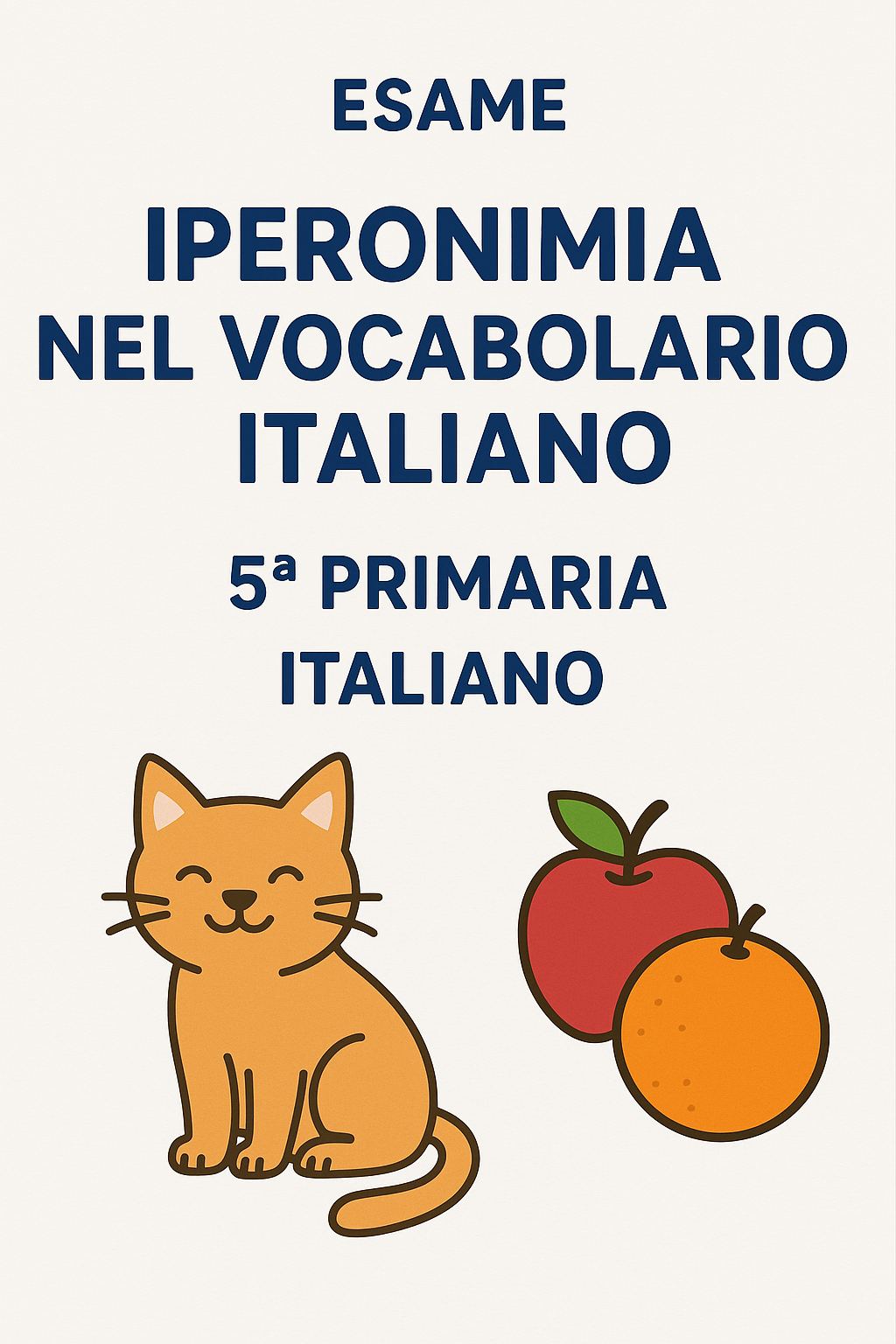 Esame di Italiano: L'Iperonimia nel Vocabolario - Materiale didattico ...