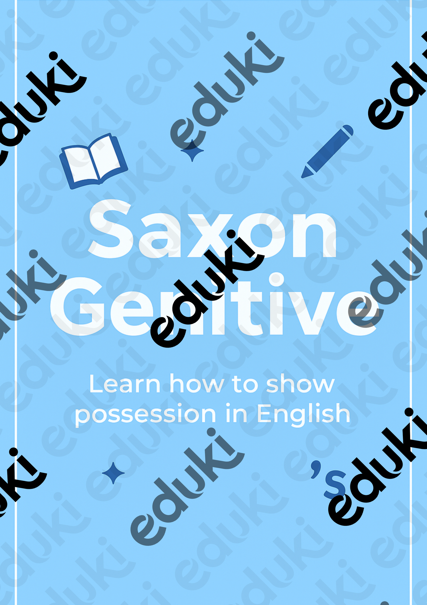 SAXON GENITIVE - material de la siguiente asignatura Inglés / English