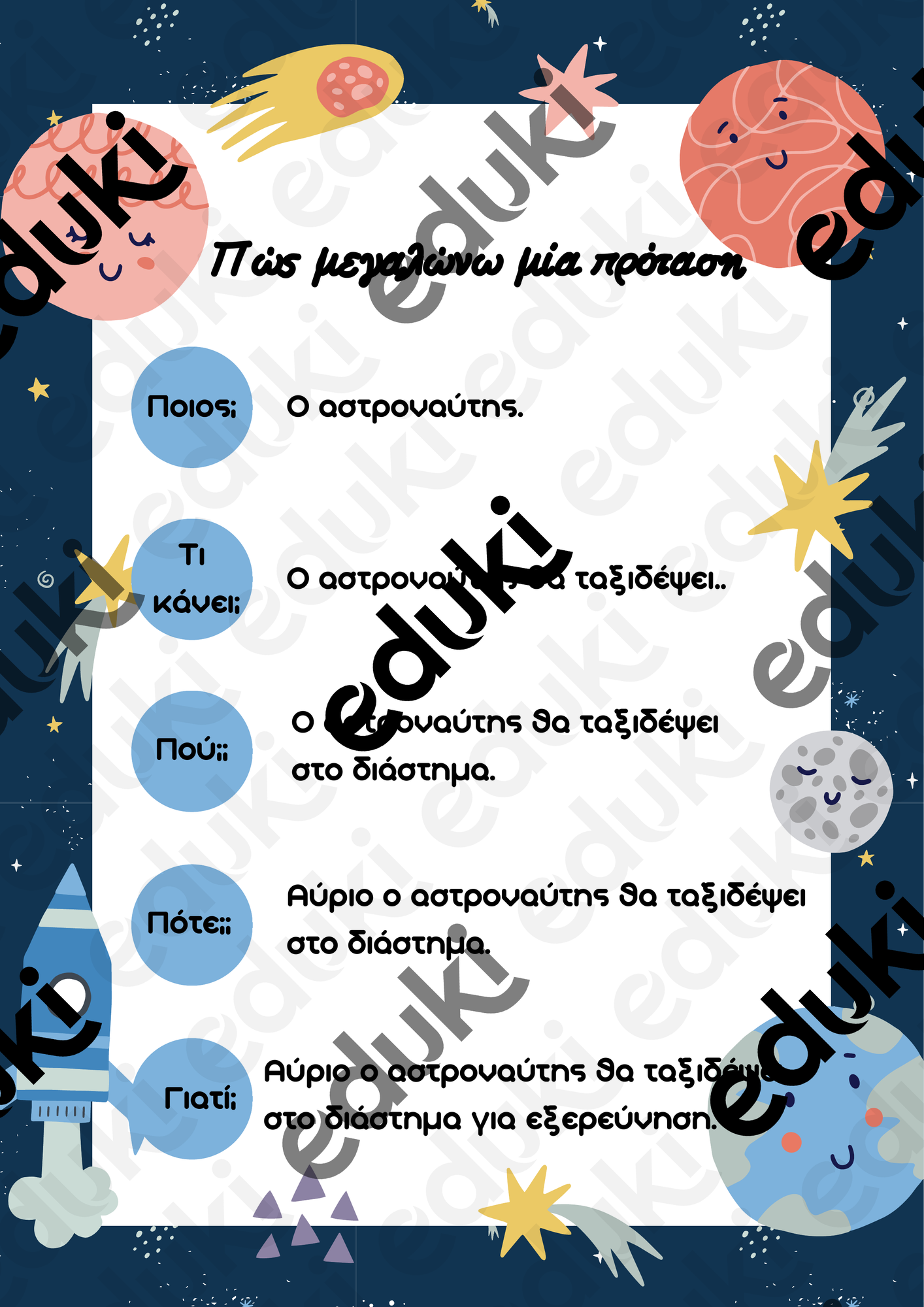 ΜΕΓΑΛΩΝΩ ΜΙΑ ΠΡΟΤΑΣΗ - Εκπαιδευτικό υλικό για το μάθημα