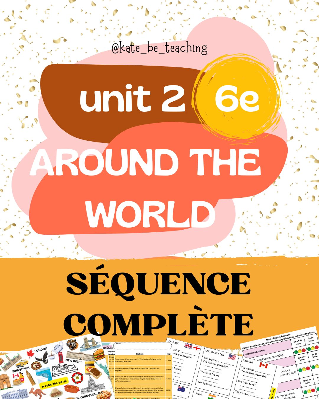 UNIT 2 - AROUND THE WORLD 6e - SÉQUENCE COMPLÈTE - Ressource pédagogique pour ton cours de Anglais
