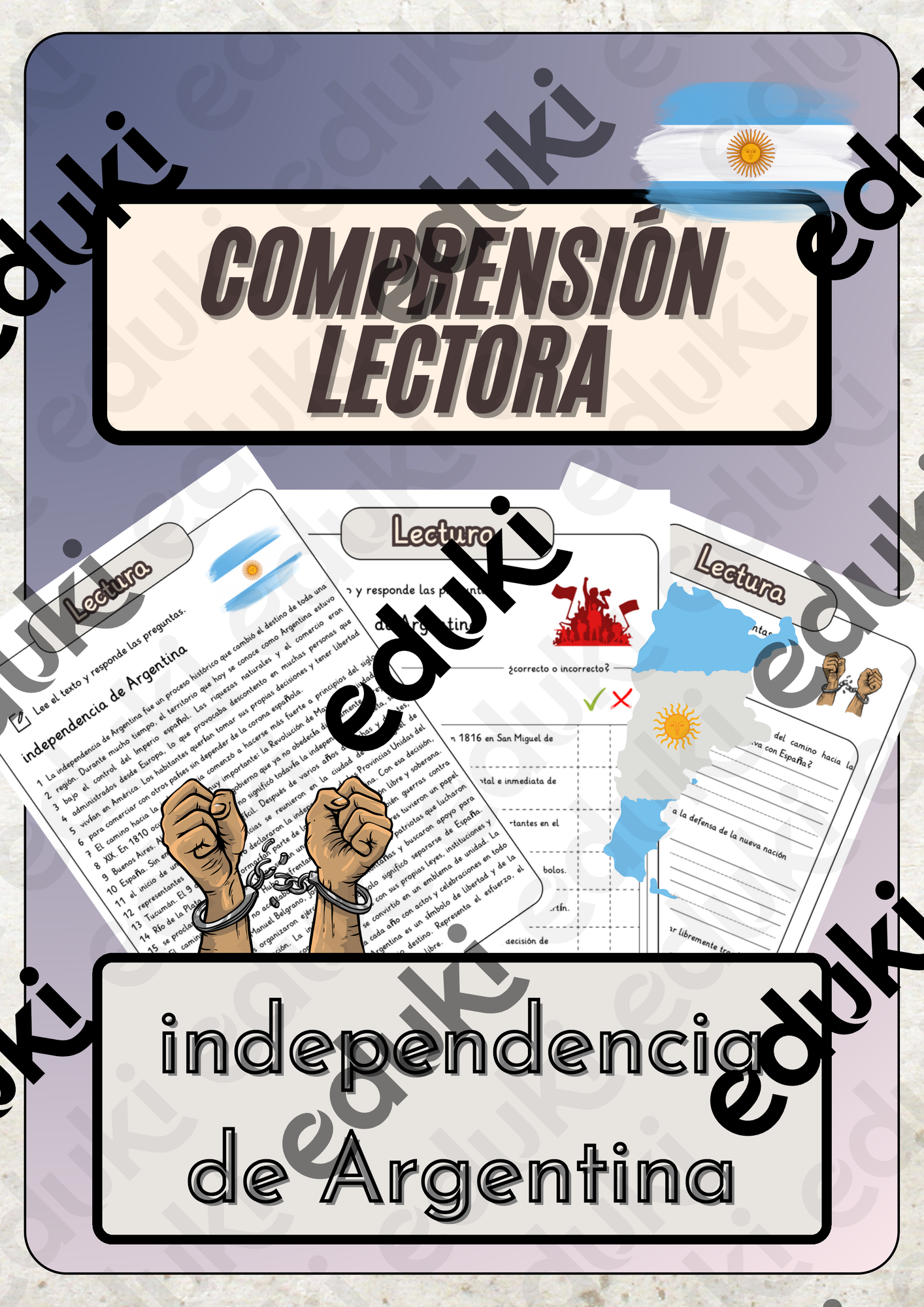 Comprensión lectora – independencia de Argentina + soluciones ...
