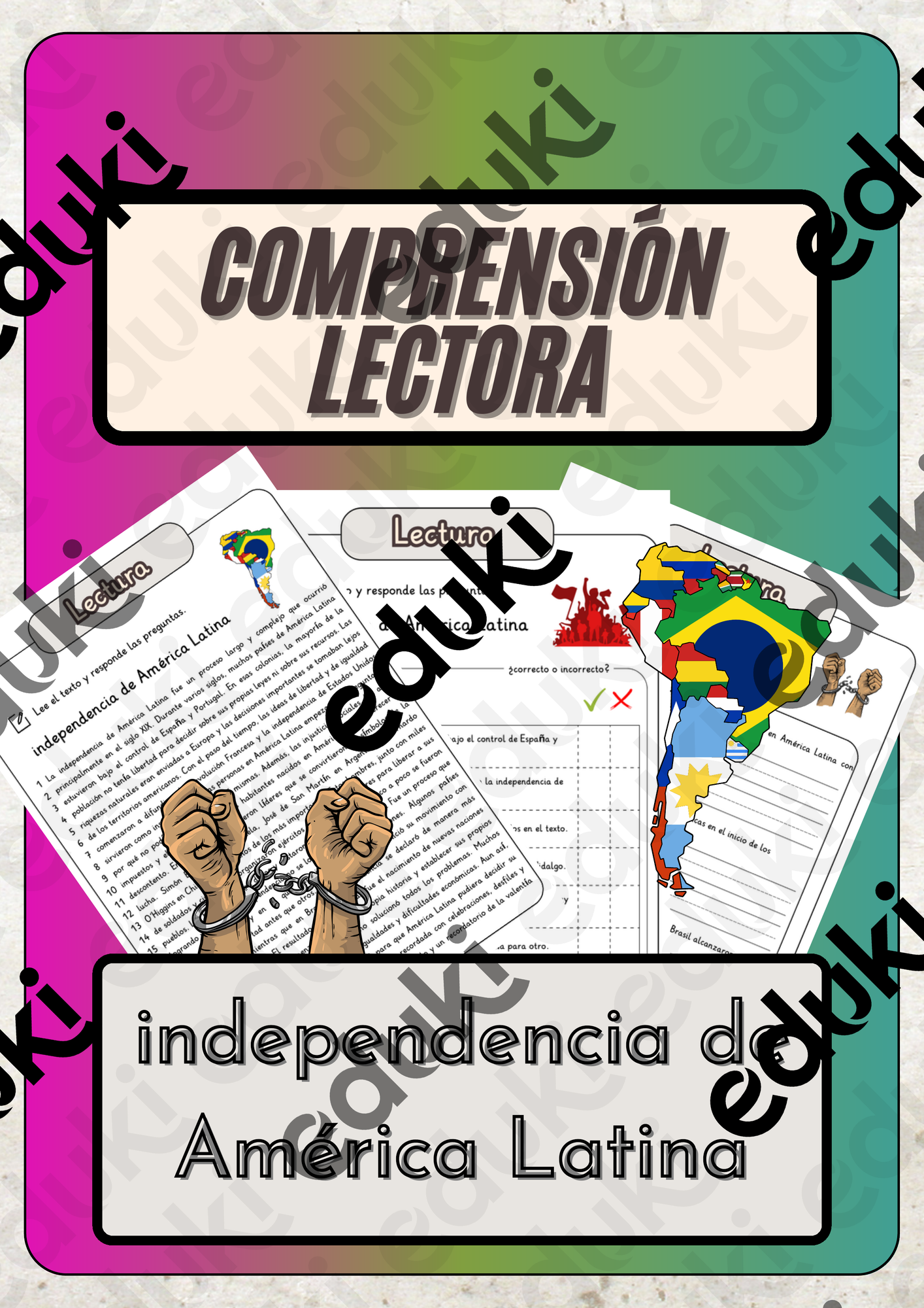 Comprensión lectora – independencia de América Latina + soluciones ...