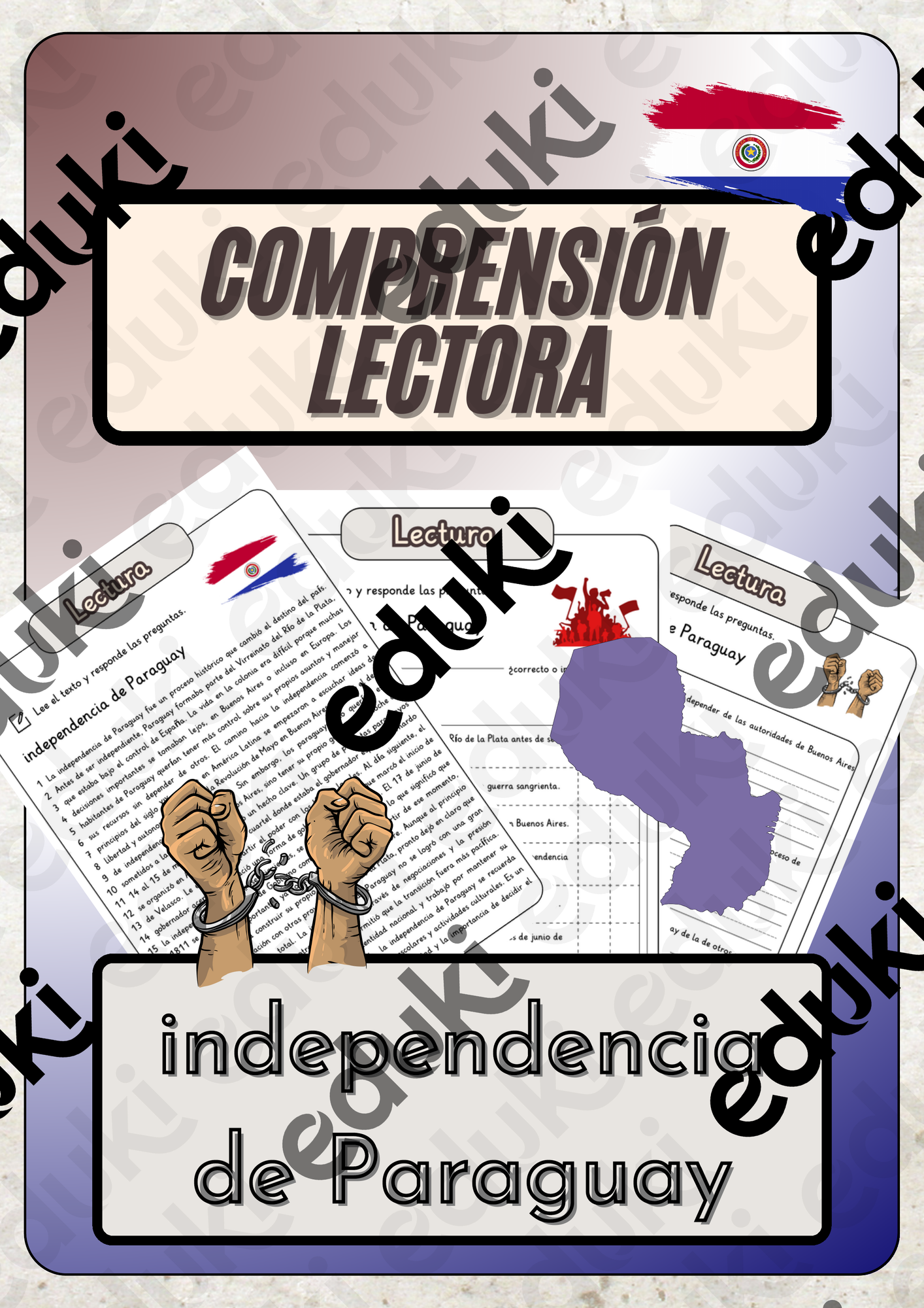 Comprensión lectora – independencia de Paraguay + soluciones - material ...