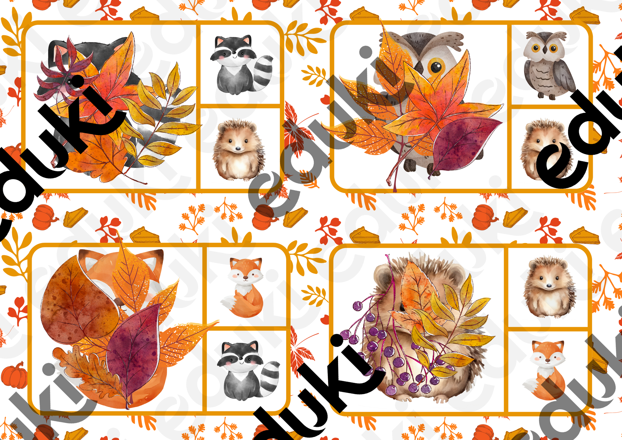 cartes à pinces automne discrimination visuelle (1) - Ressource ...