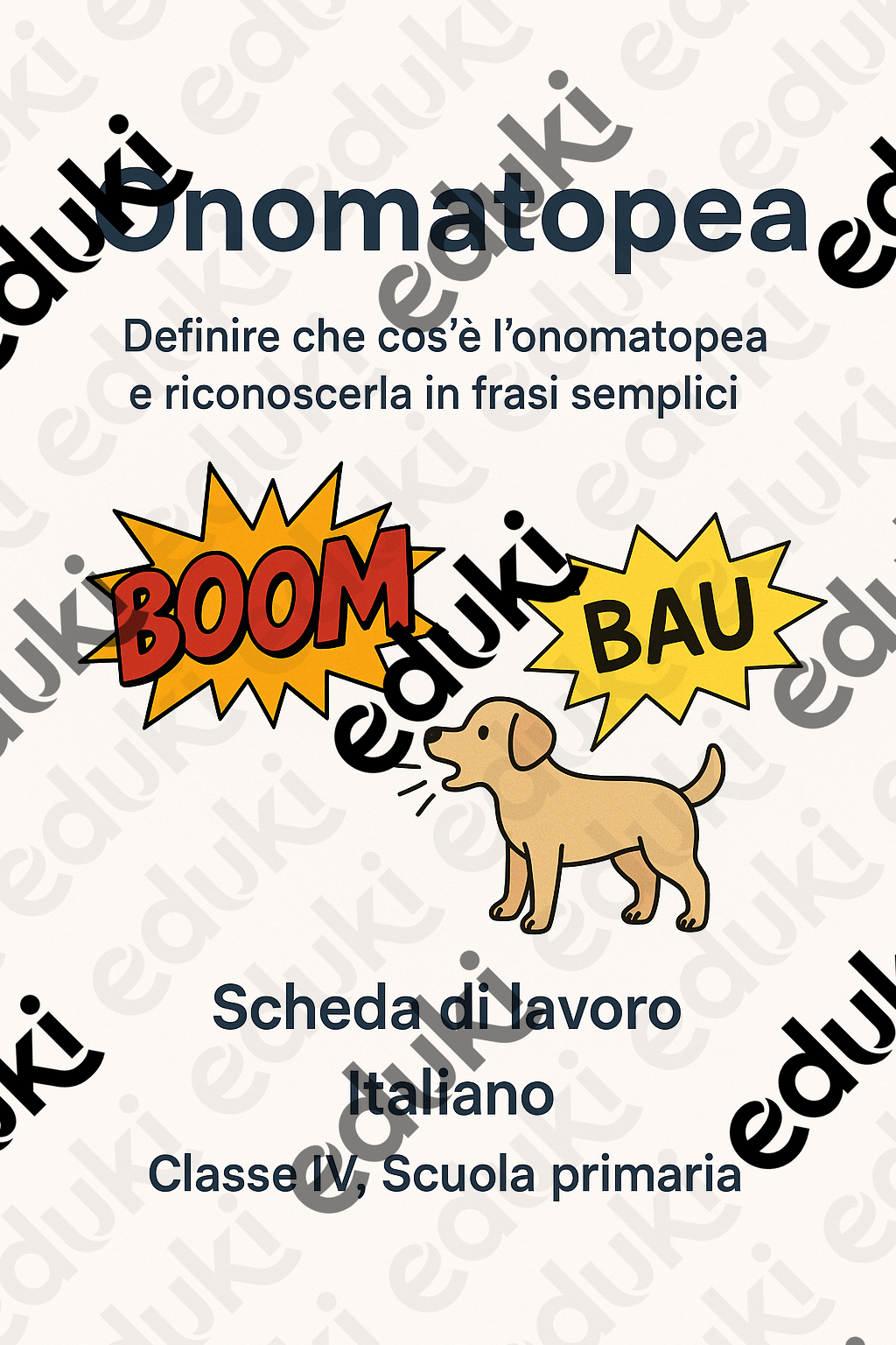 Definire che cos’è l’onomatopea e riconoscerla in frasi semplici ...