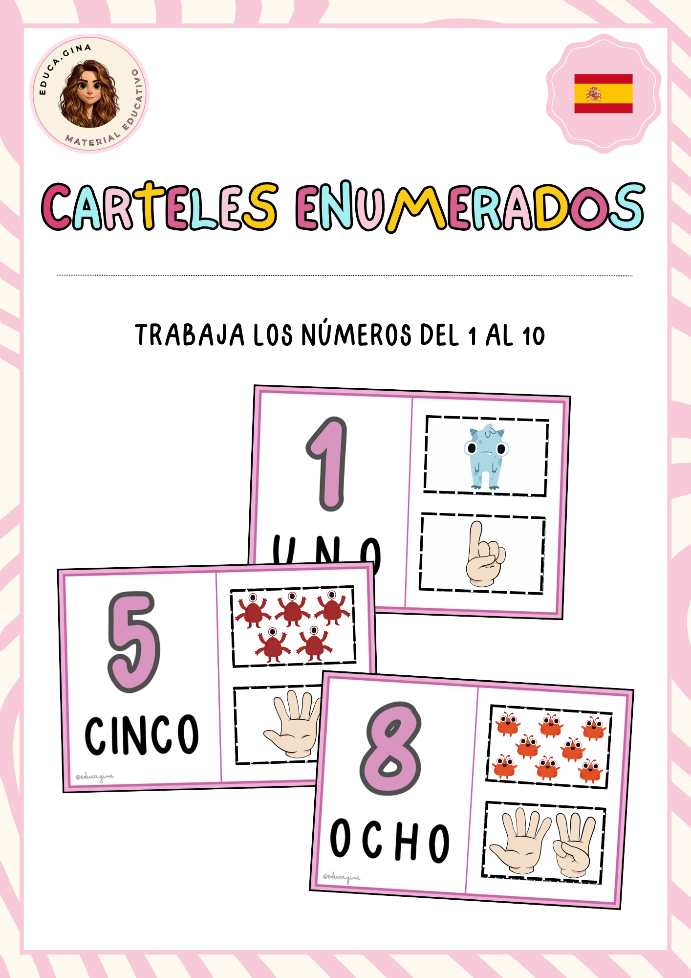 Carteles enumerados - material didáctico de las asignaturas Matemáticas ...