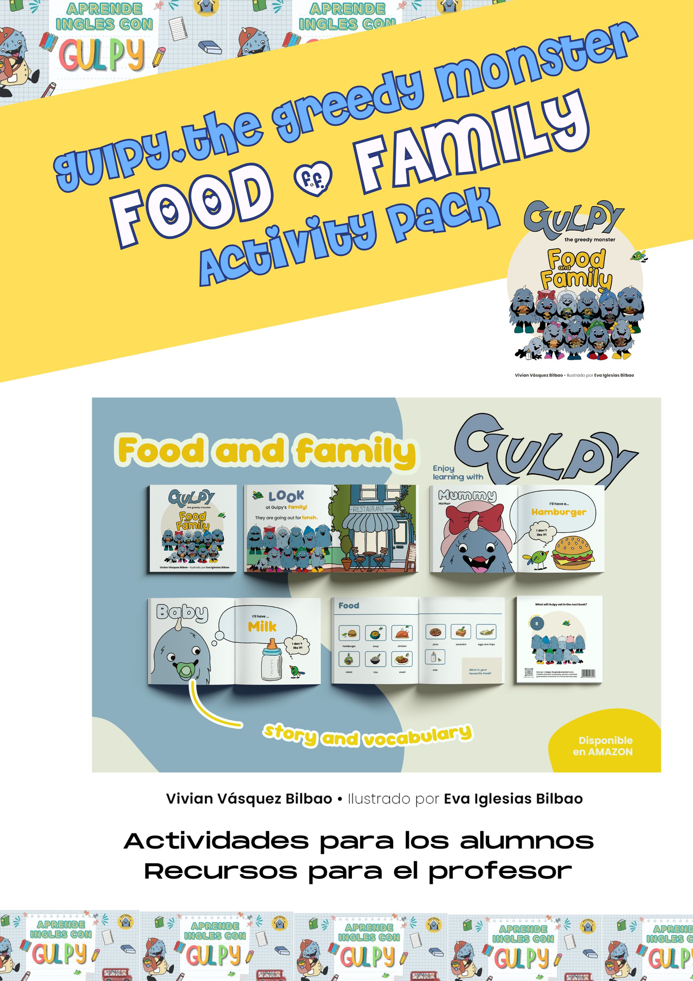 Gulpy, the greedy monster. FOOD & FAMILY - material de la siguiente ...
