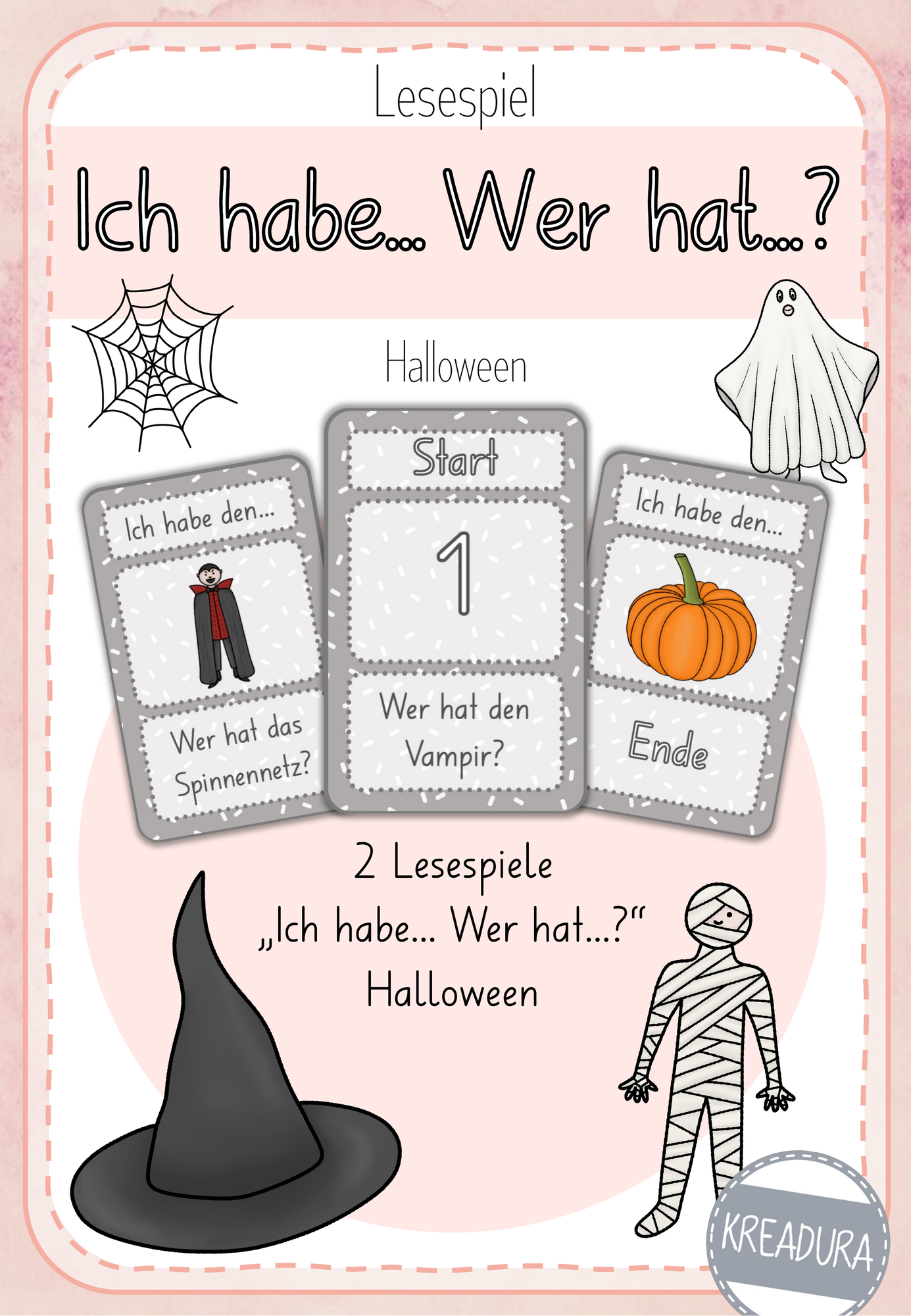 Ich habe… Wer hat…? - Lesespiel - Halloween – Unterrichtsmaterial in ...