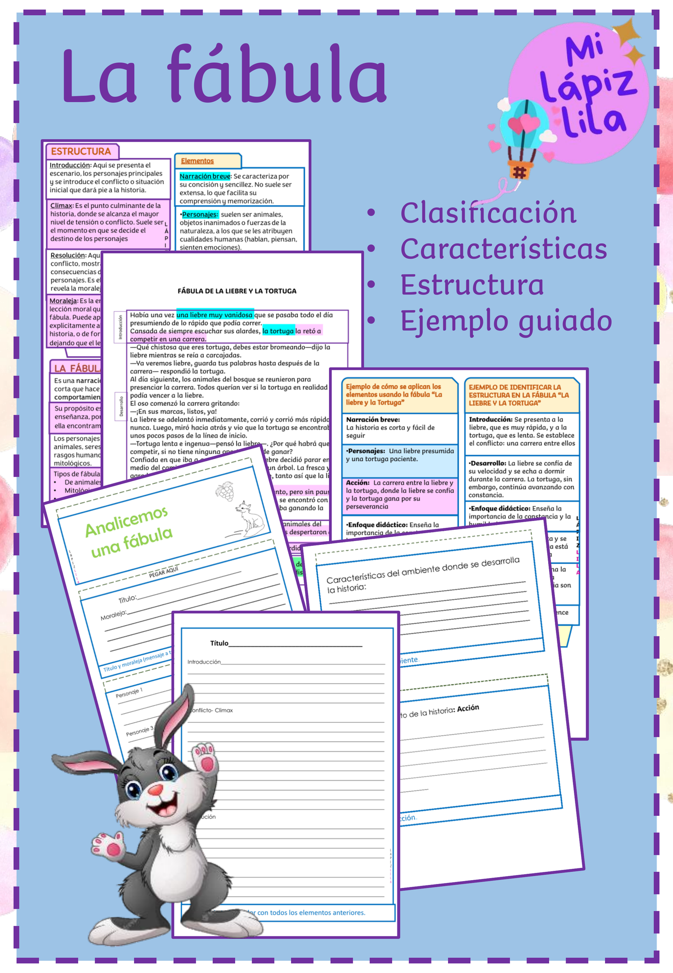 ANALIZANDO LA FÁBULA - material de la siguiente asignatura Lengua y literatura