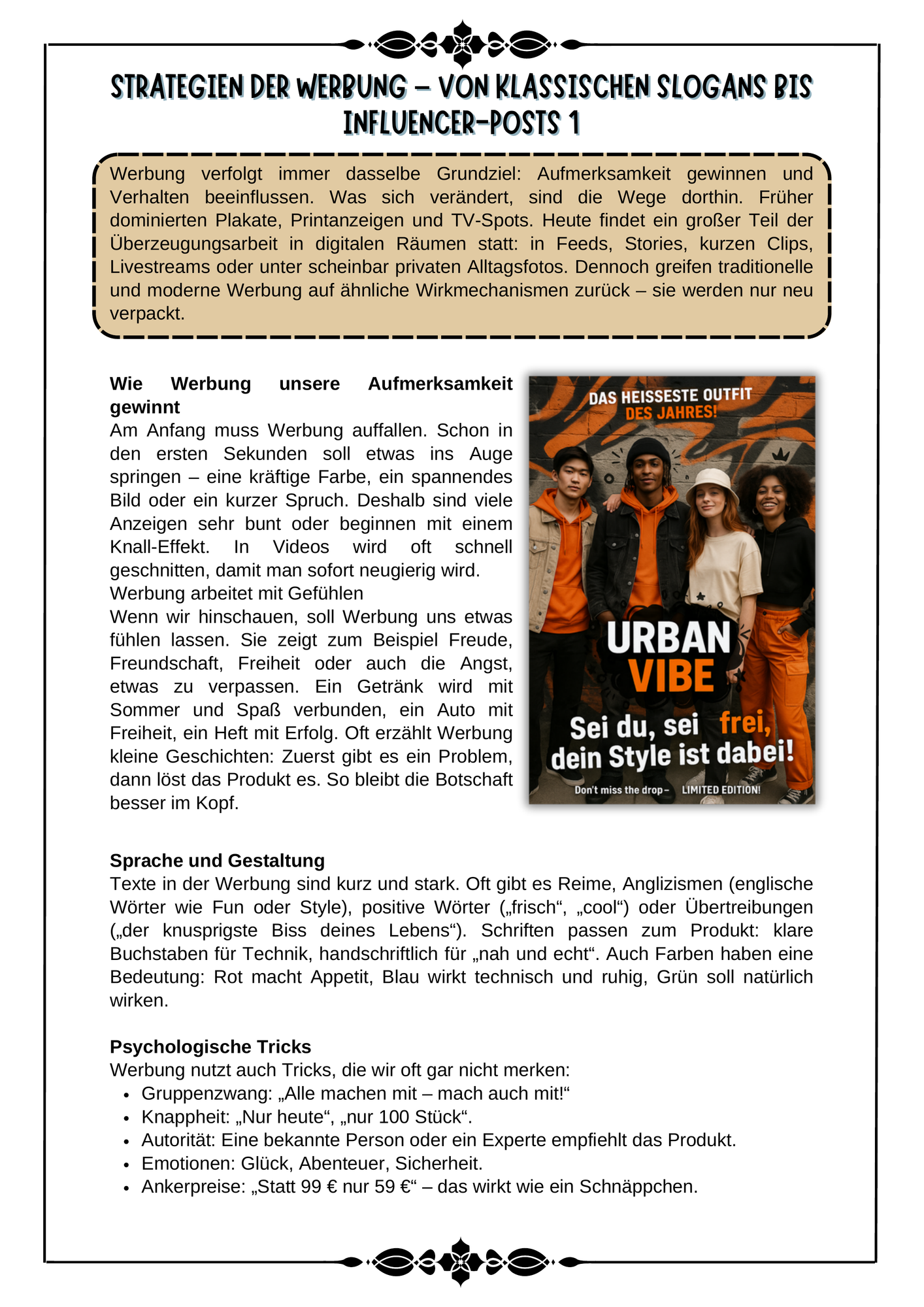 Werbung - Strategien der Werbung – von klassischen Slogans bis ...