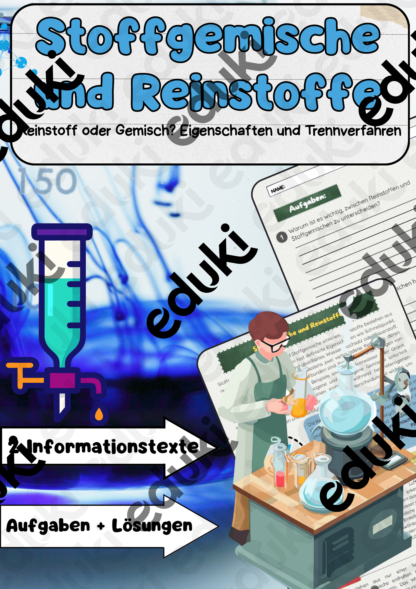 Stoffgemische und Reinstoffe einfach erklärt – Unterrichtsmaterial im ...