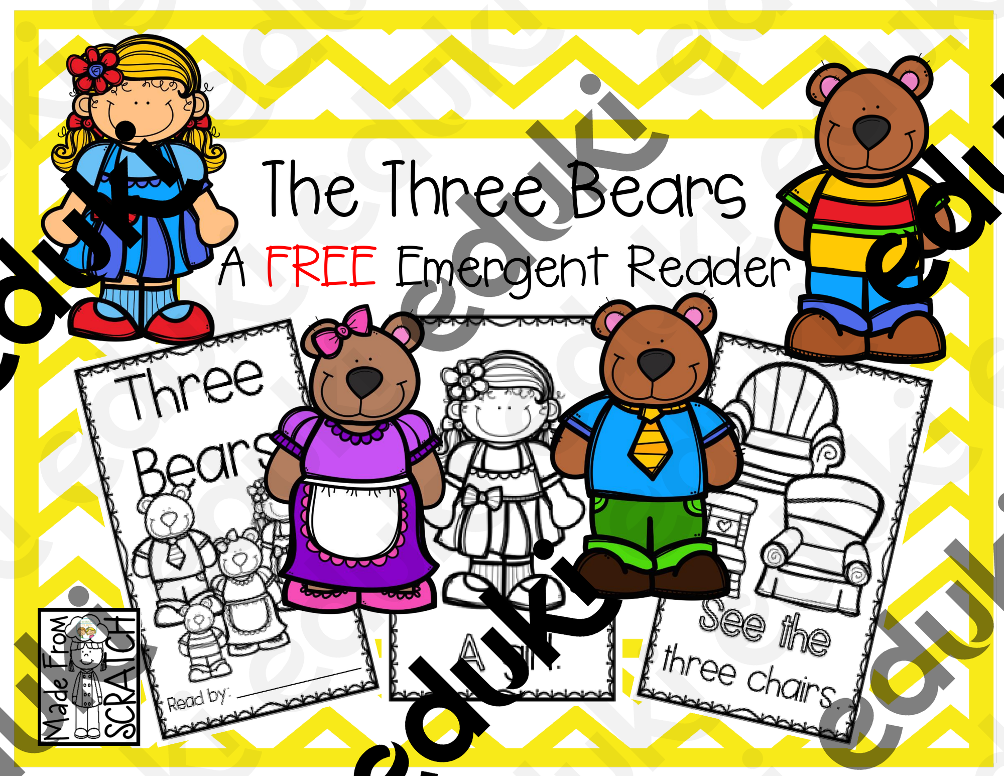 Goldilocks and the Three Bears - A FREE Book for Beginning/Emergent ...