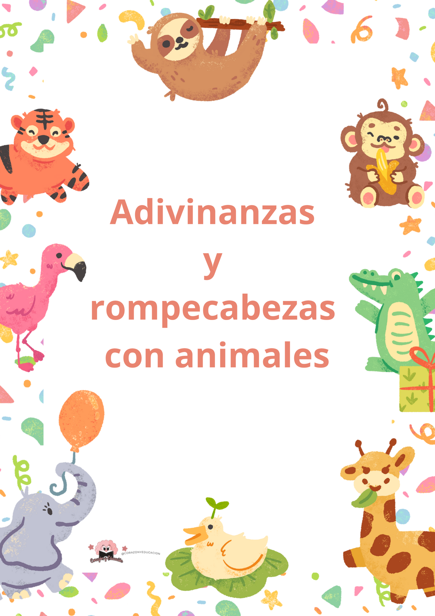 Adivinanzas y rompecabezas con animales - material de la siguiente ...