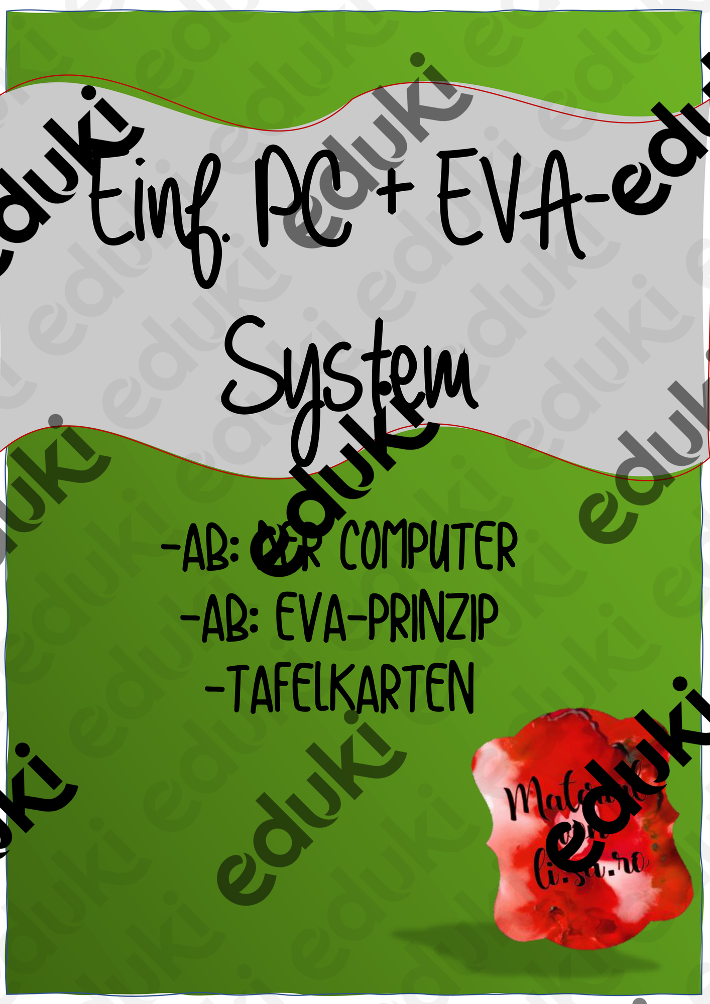 Einführung Computer + EVA-Prinzip – Unterrichtsmaterial im Fach ...