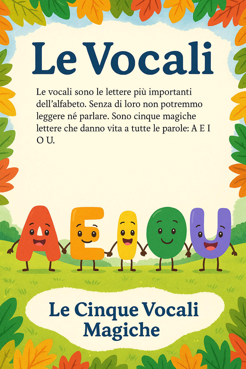 Le Vocali – PPT + PDF con attività per la scuola primaria - Materiale ...