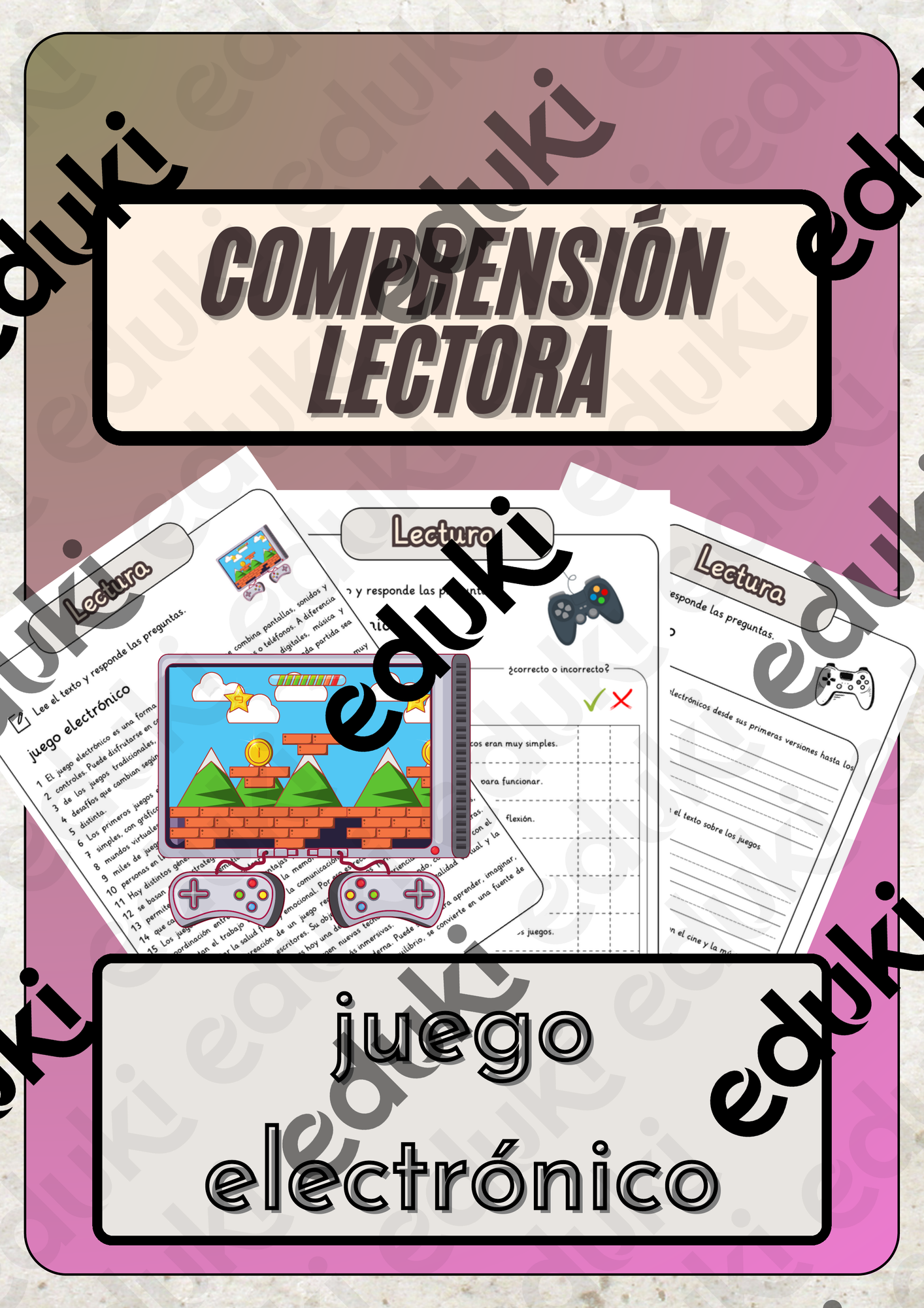 Comprensión lectora – juego electrónico + soluciones - material de la ...