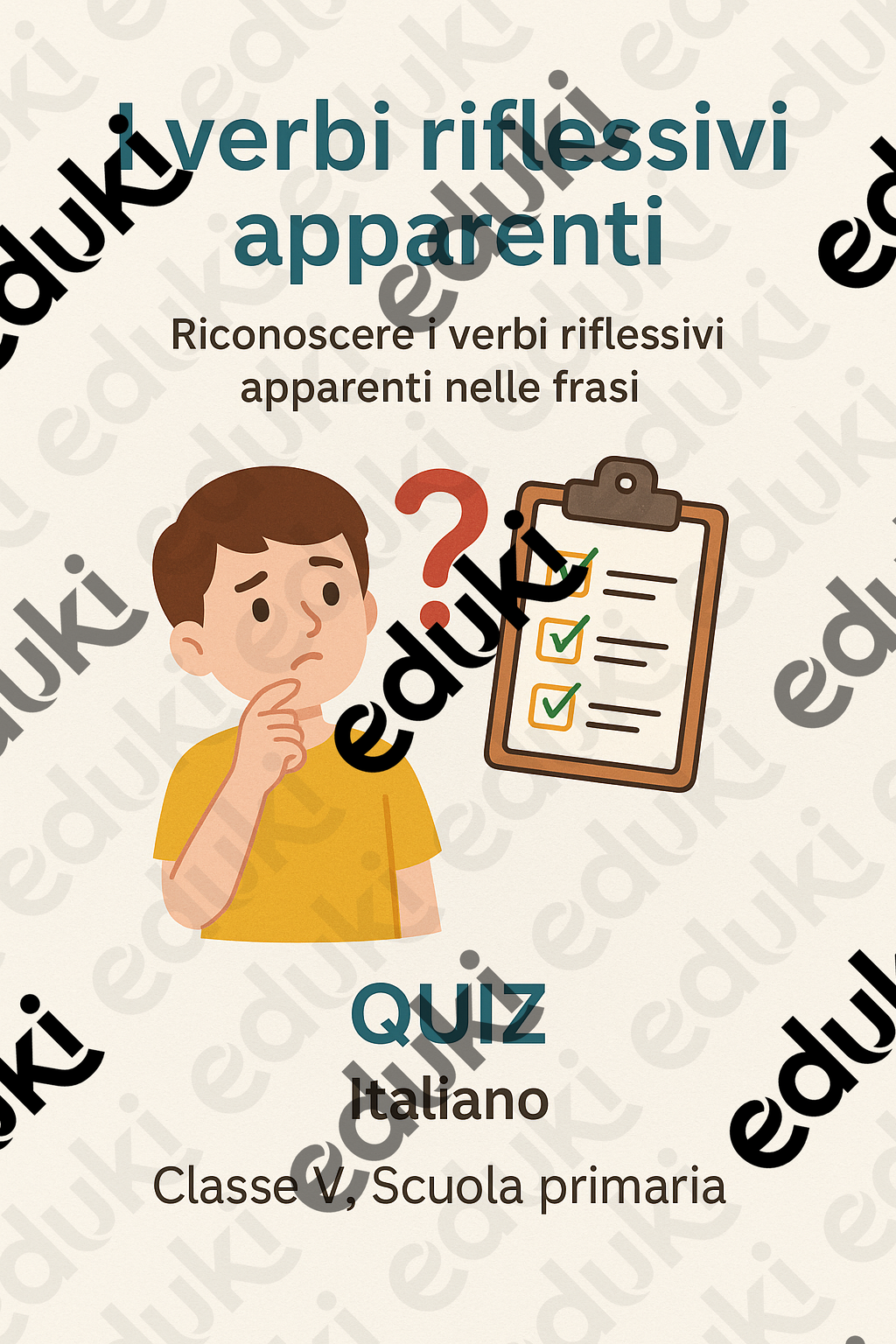Riconoscere i verbi riflessivi apparenti nelle frasi. - Materiale ...