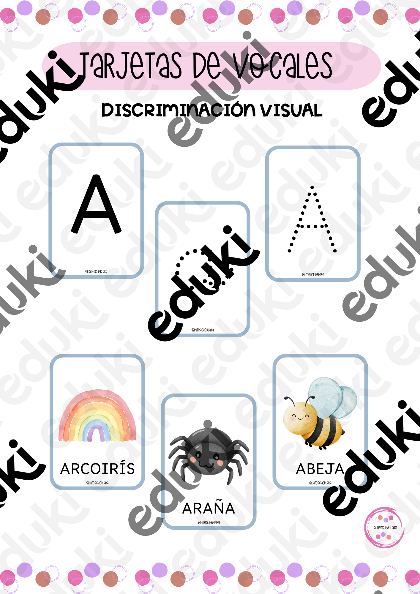 TARJETAS DE VOCALES - material de la siguiente asignatura Material ...