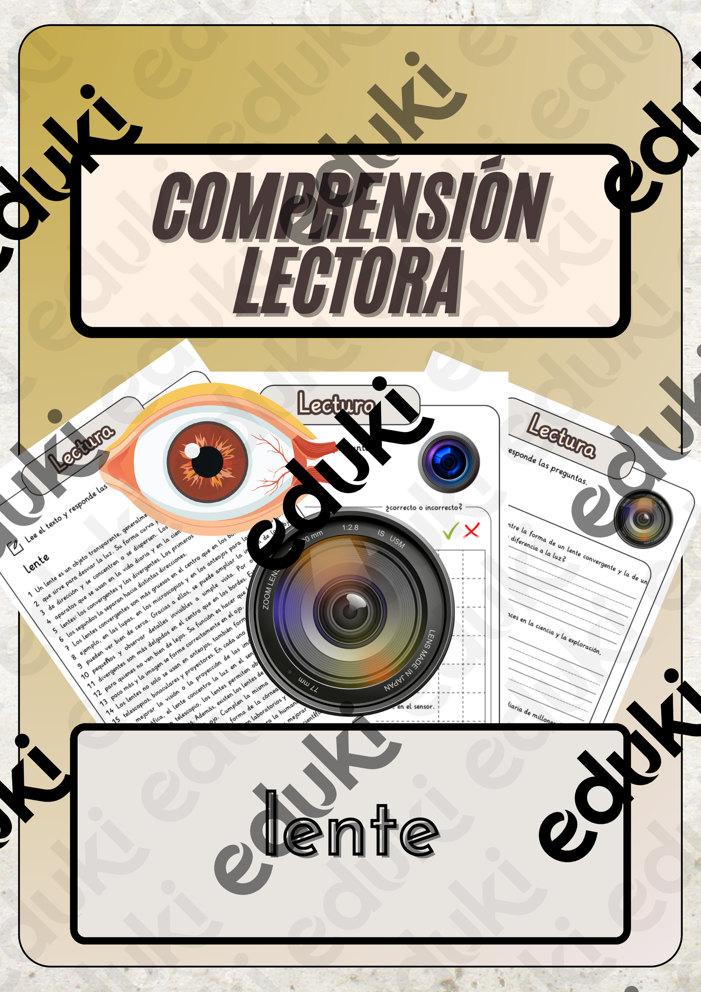 Comprensión lectora – lente + soluciones (con reserva didáctica ...