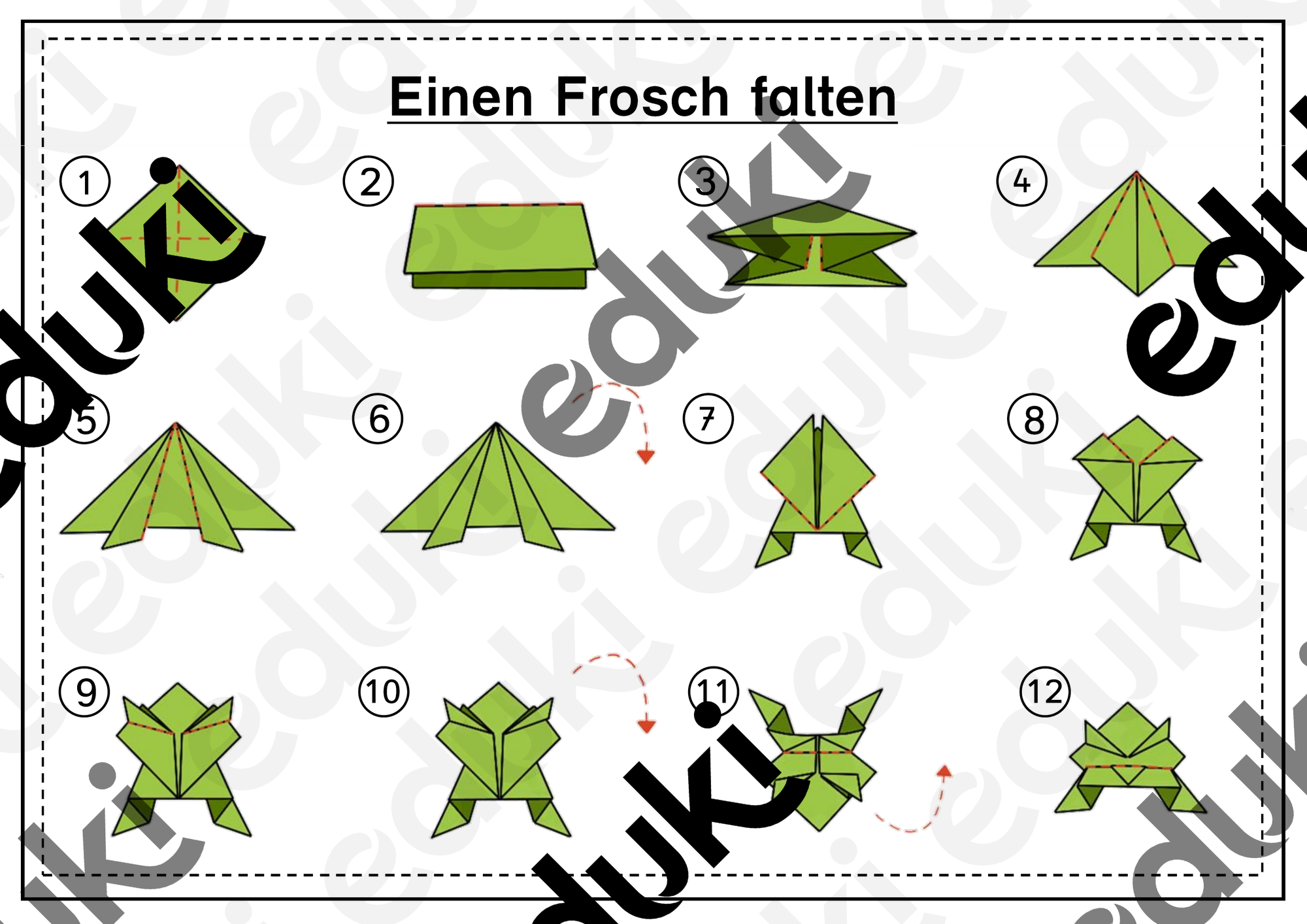 Frosch Falten Anleitung Pdf