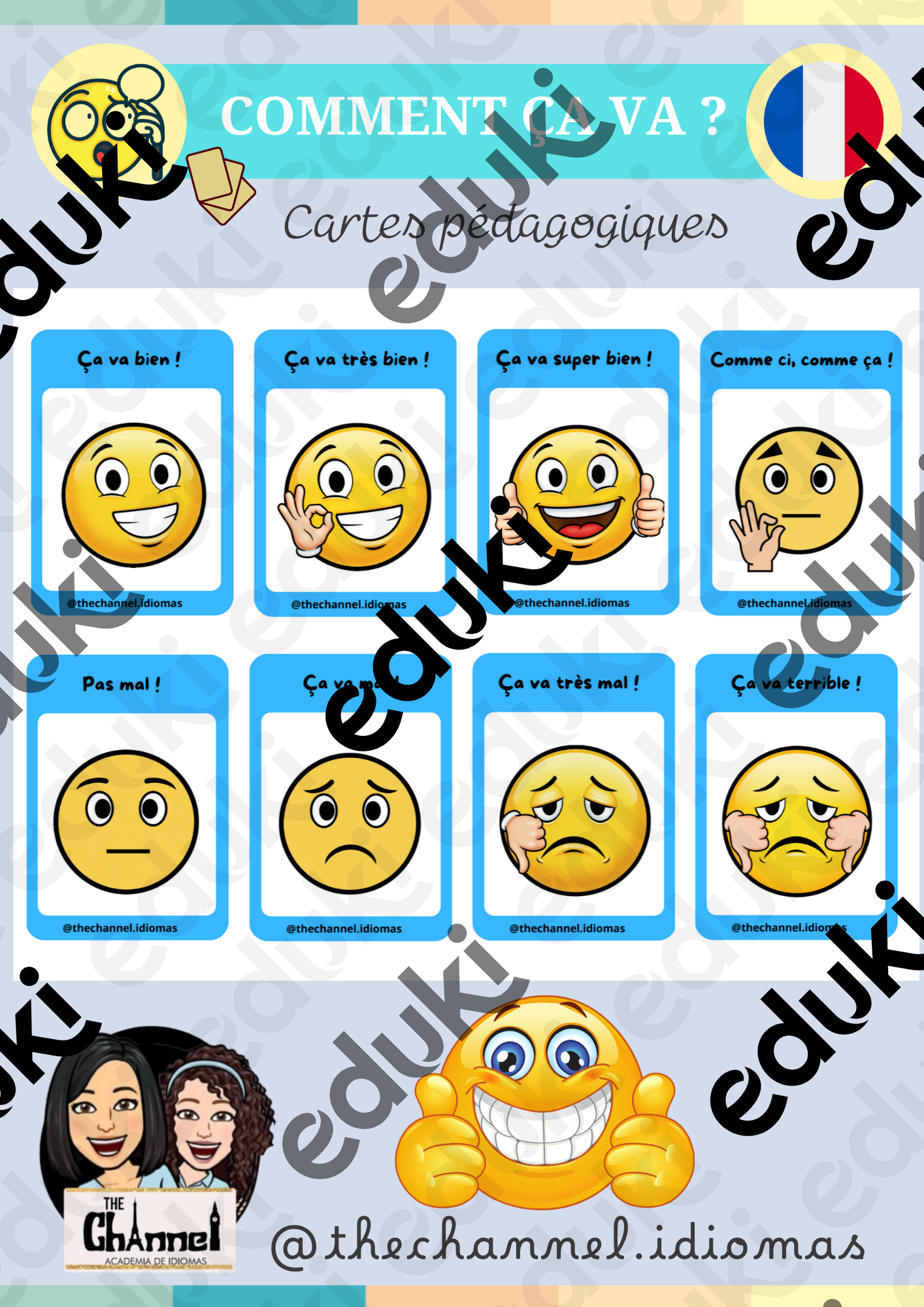 COMMENT ÇA VA ? – Cartes pédagogiques - material de la siguiente ...