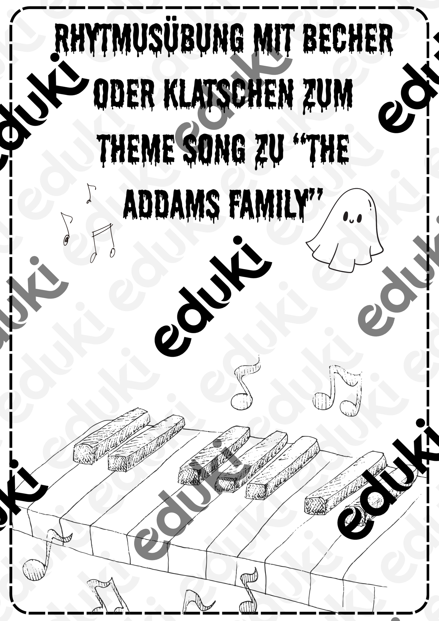 Theme Song zu “The Addams Family” – Unterrichtsmaterial im Fach Musik