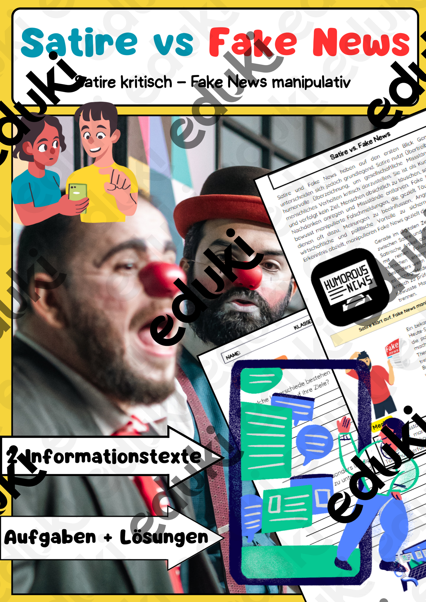 Satire vs. Fake News: Unterschiede & Beispiele – Unterrichtsmaterial in ...