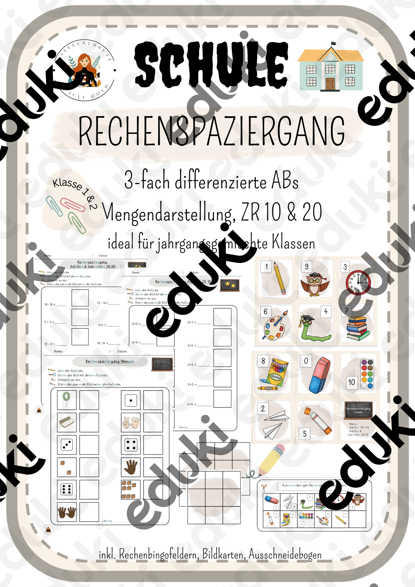 Rechenspaziergang Schule Mengen, ZR 10, ZR 20 Kl. 1-2 ...