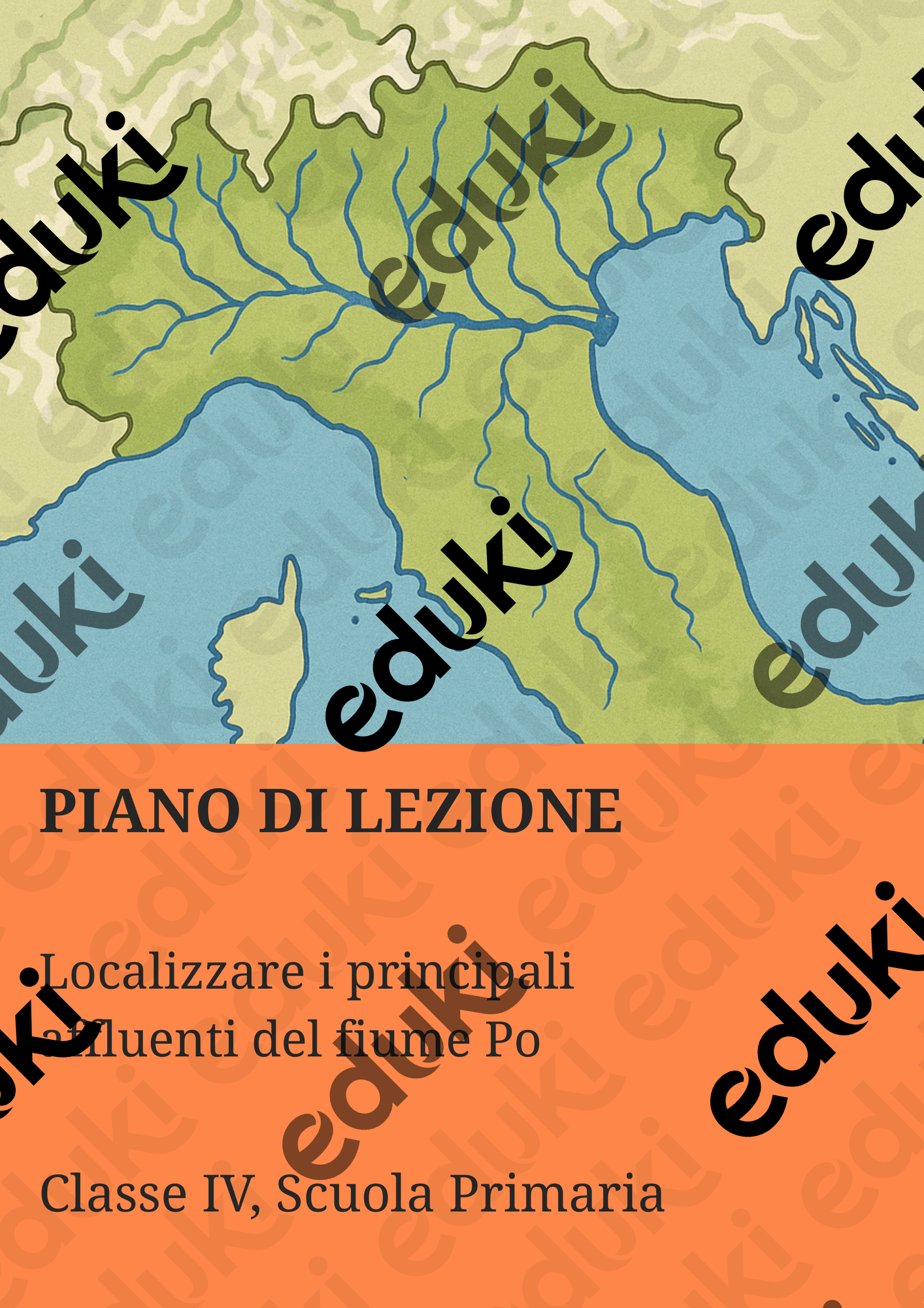 Localizzare i principali affluenti del fiume Po - Materiale didattico ...