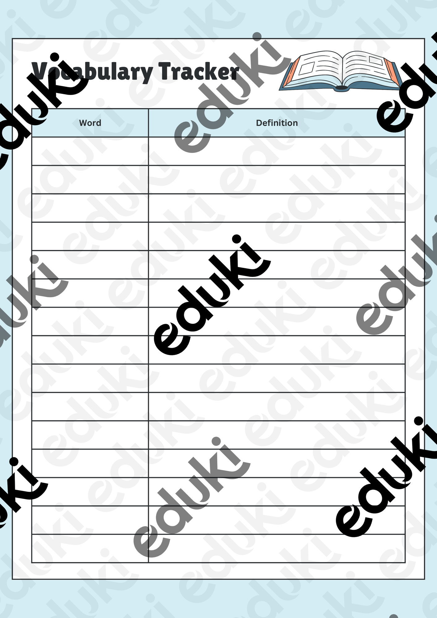 Vocabulary Tracker – Unterrichtsmaterial im Fach Englisch