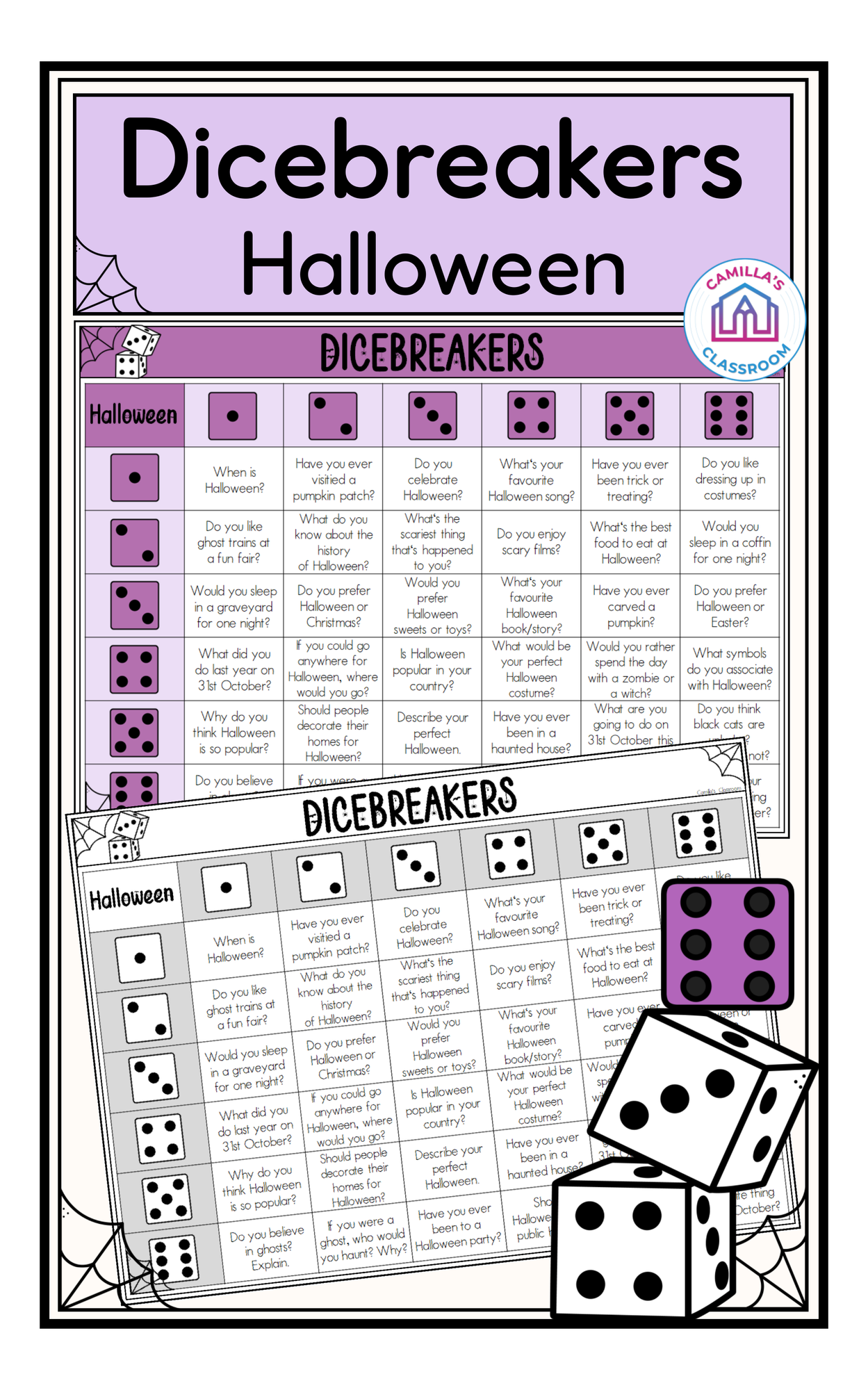 Dicebreakers - Halloween - Materiale didattico per la materia Inglese