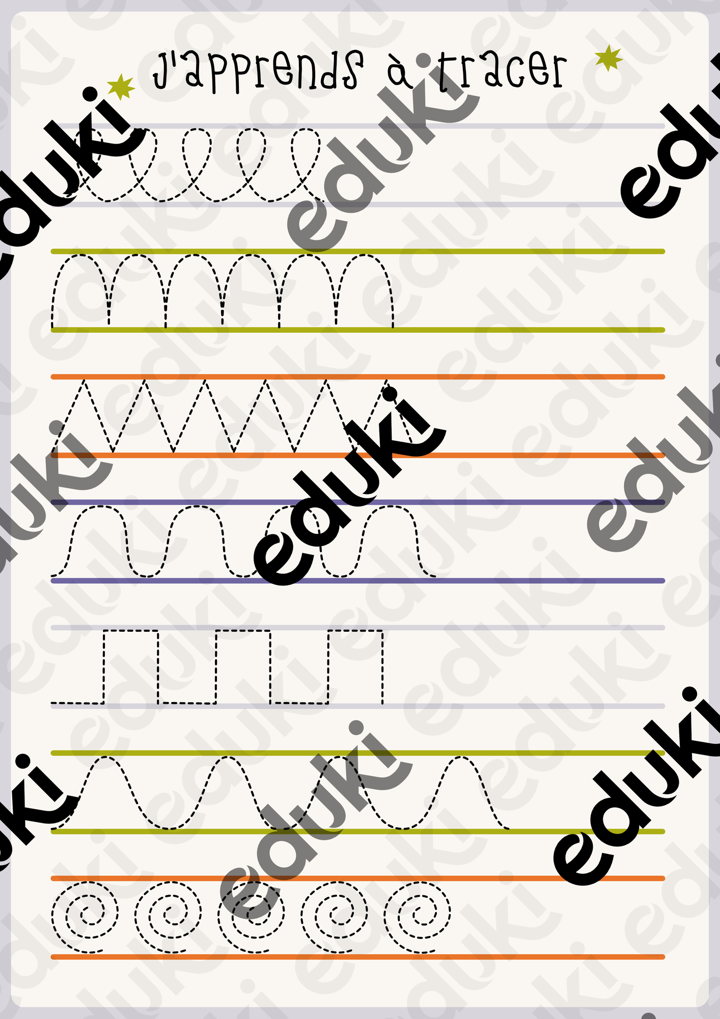 Graphisme – Tracé de Lignes et Courbes Maternelle - Ressource ...