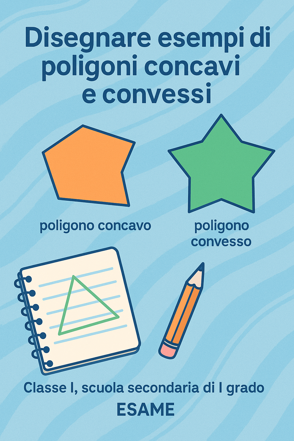 Disegnare esempi di poligoni concavi e convessi - Esame - Materiale ...