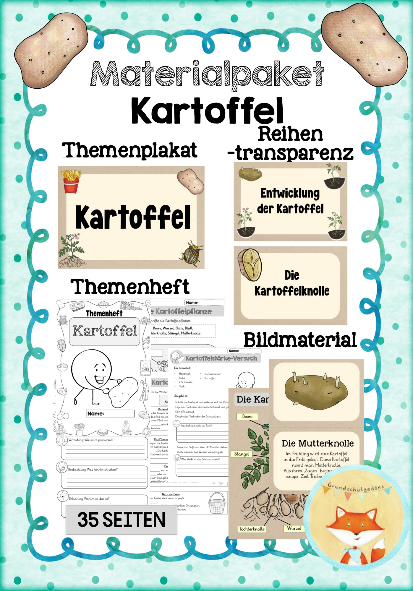 Die Kartoffel - umfassendes Materialpaket für Kl.3/4 ...
