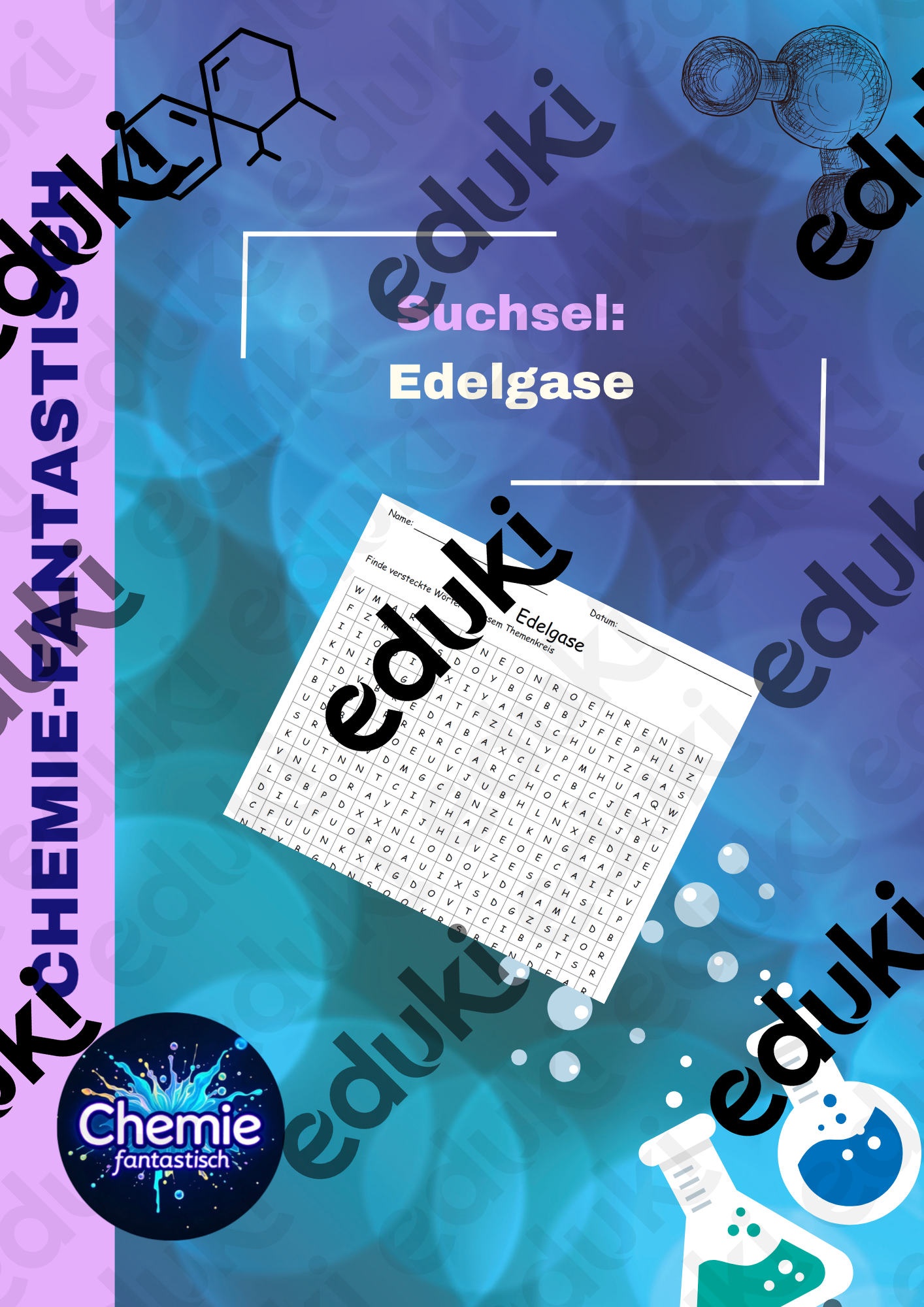 Suchsel Edelgase – Unterrichtsmaterial im Fach Chemie