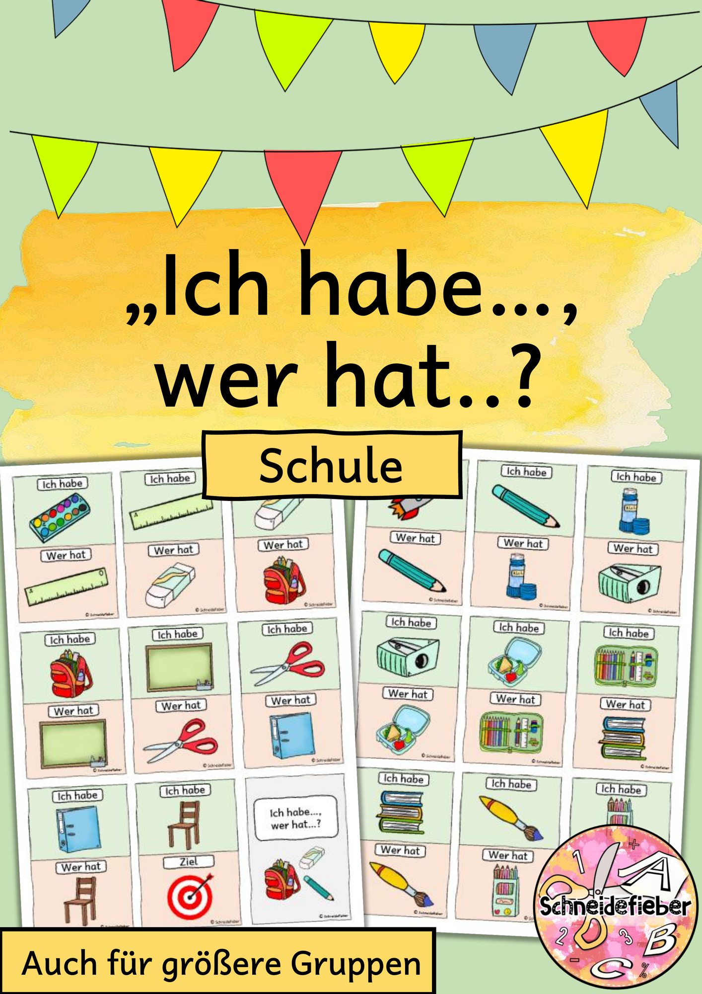 Ich habe, wer hat (Schule), Wortschatzförderung – Unterrichtsmaterial ...
