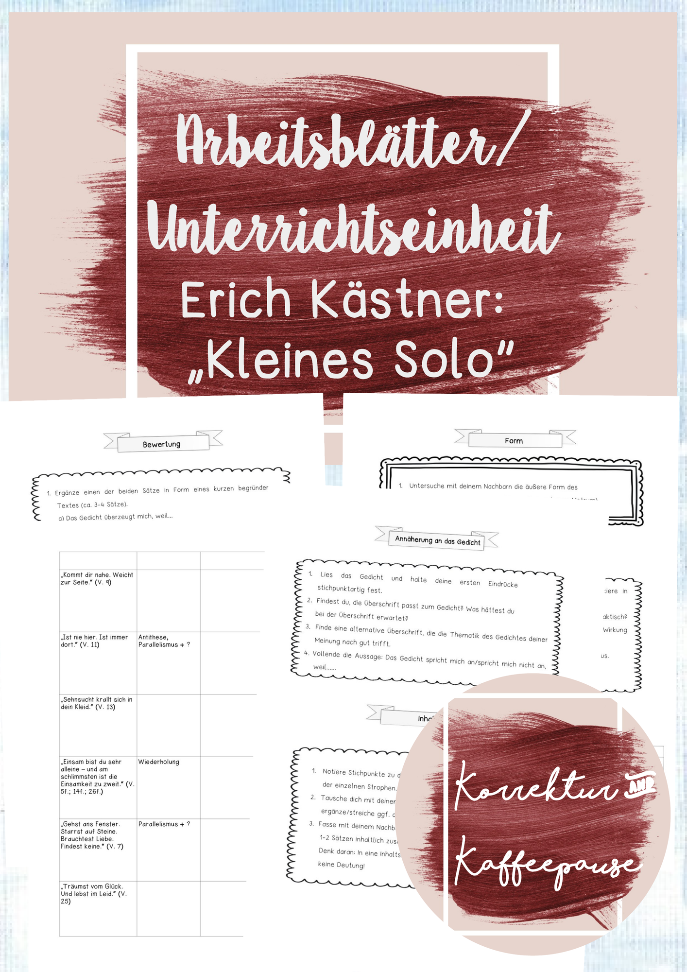 Erich Kastner Kleines Solo