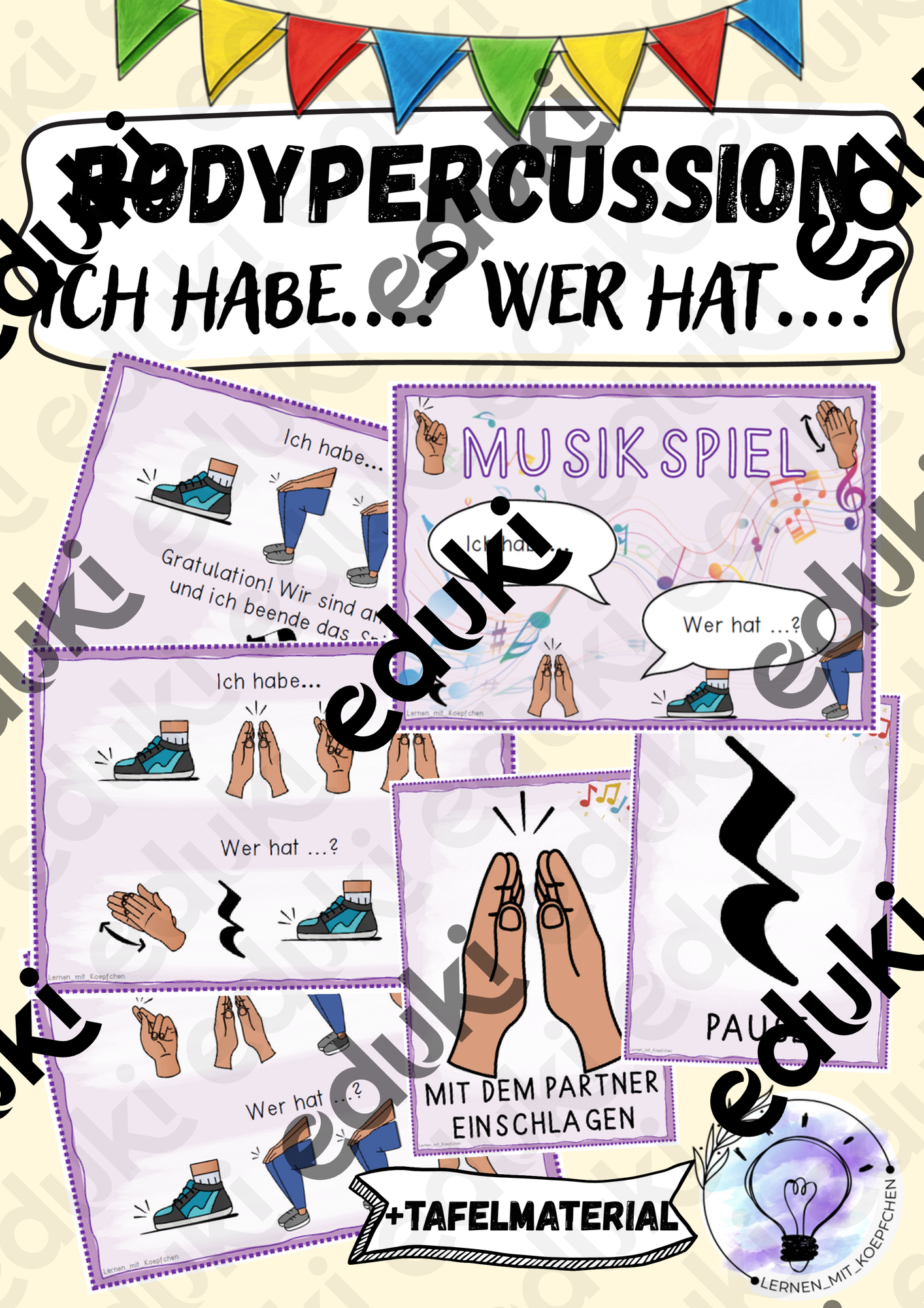 Bodypercussion Ich habe ... Wer hat ...? Musikspiel 3 Body Percussion ...