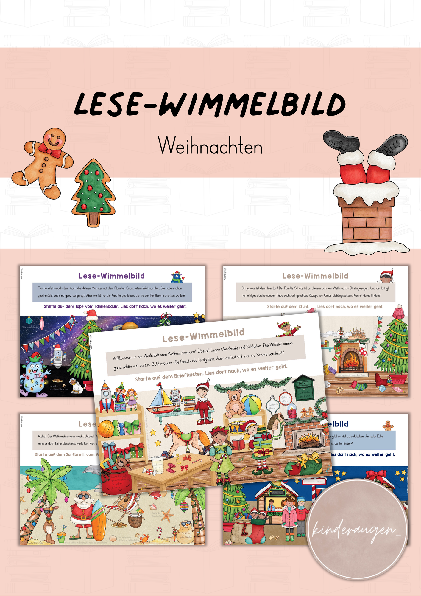 Lese-Wimmelbilder: Weihnachten – Unterrichtsmaterial im Fach Deutsch
