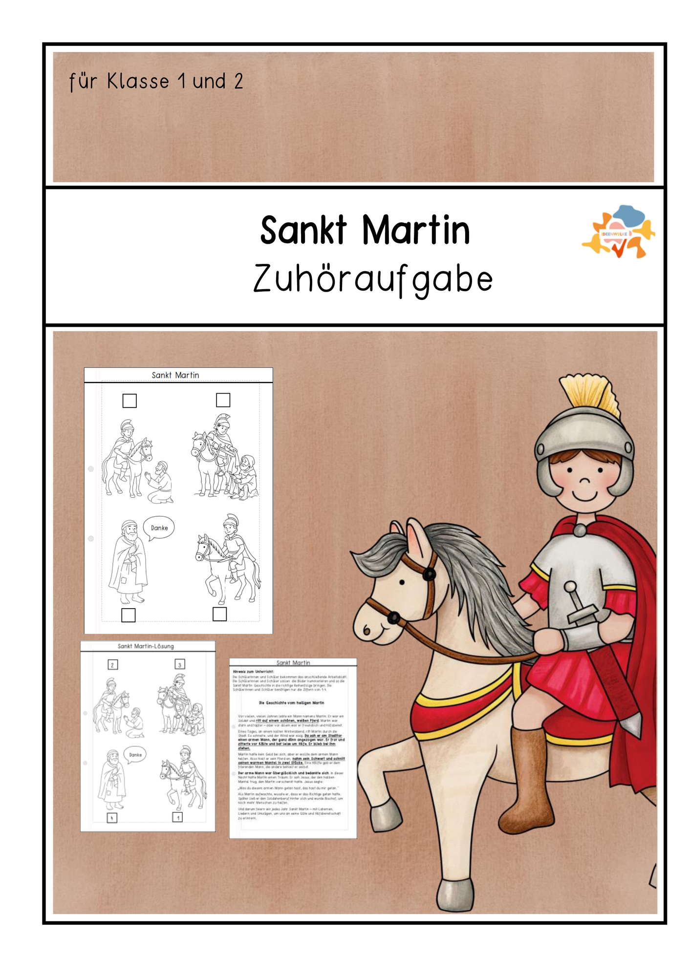 Sankt Martin- Klasse 1 – Unterrichtsmaterial im Fach Deutsch