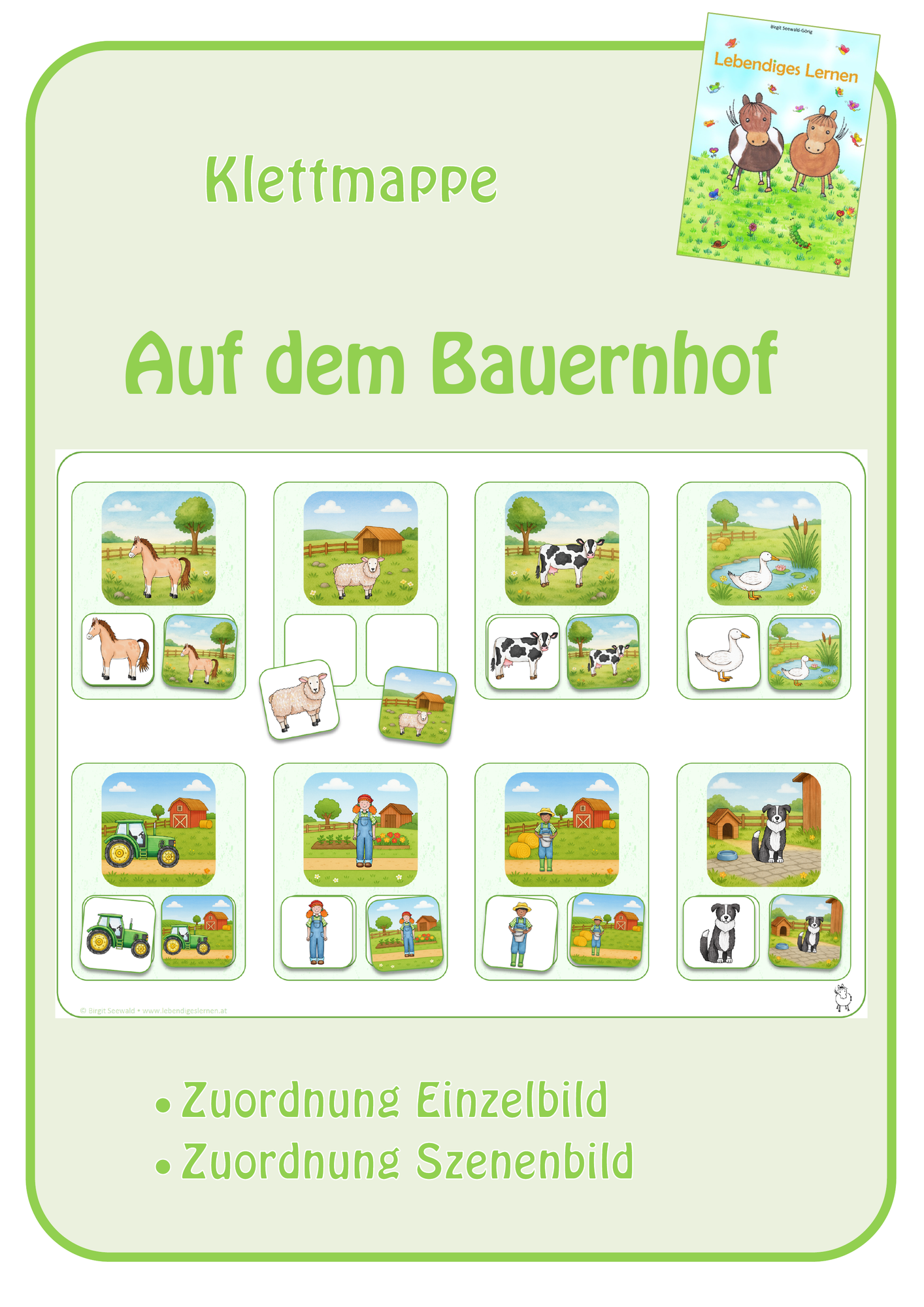 Klettmappe: Auf dem Bauernhof – Unterrichtsmaterial im Fach ...